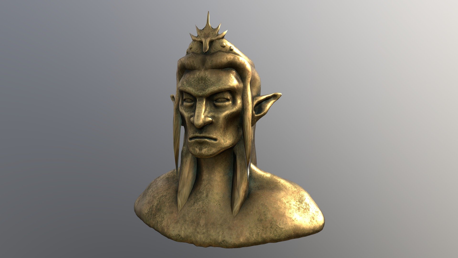 Elf King Sculpture - 3D model by Rhett Wimmer (@Pavus_The_Pug) [f40911e ...