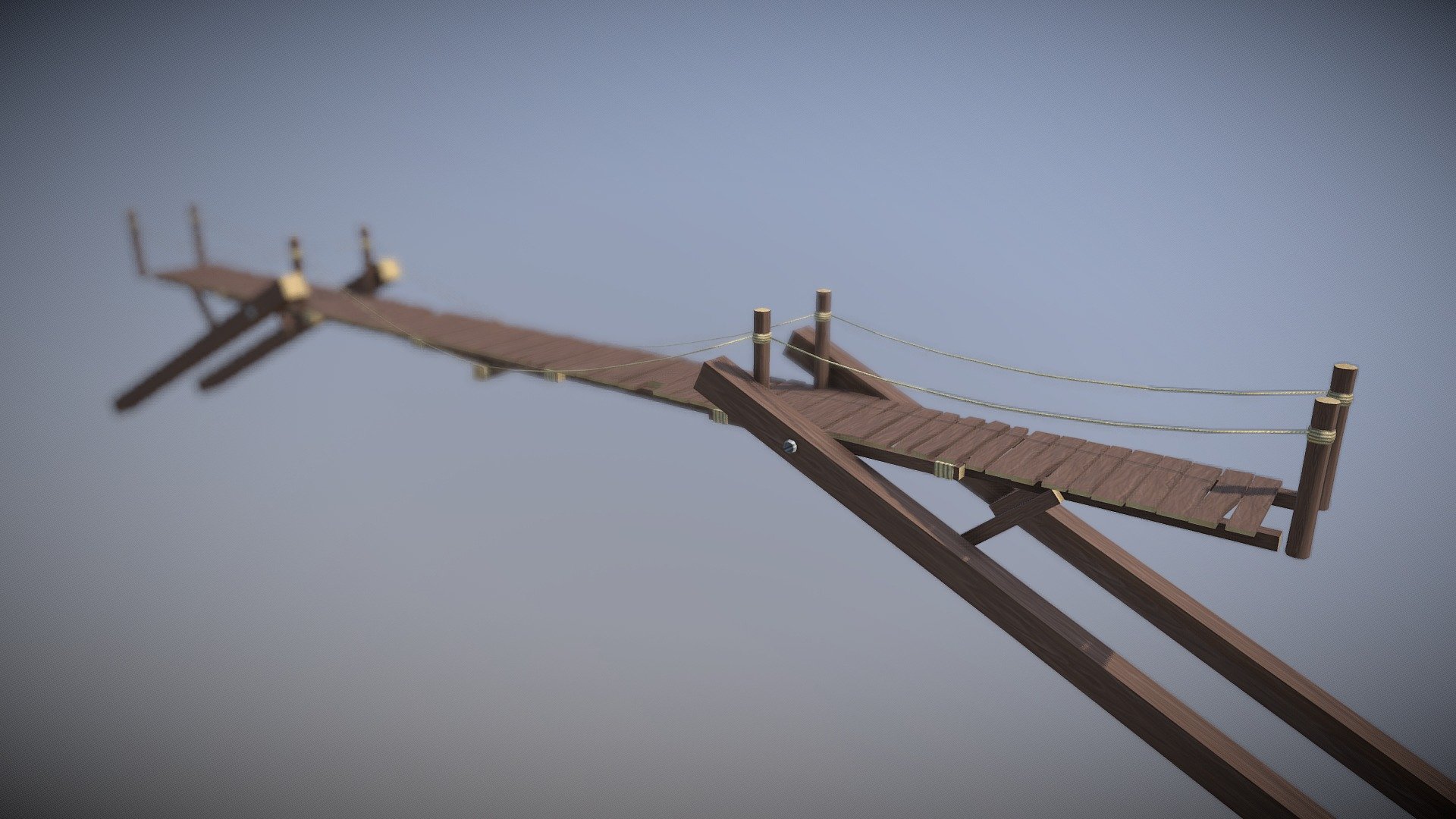 Fantasy Wooden Bridge - Download Free 3D model by Théo Lerbeil ...