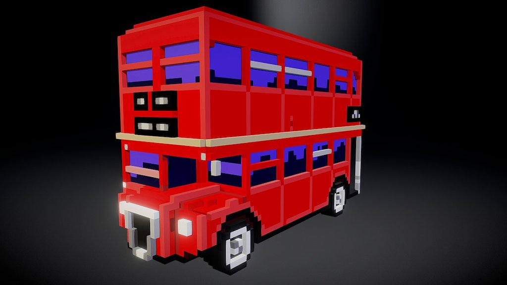 London Bus - 3D model by Voxelise [f412599] - Sketchfab