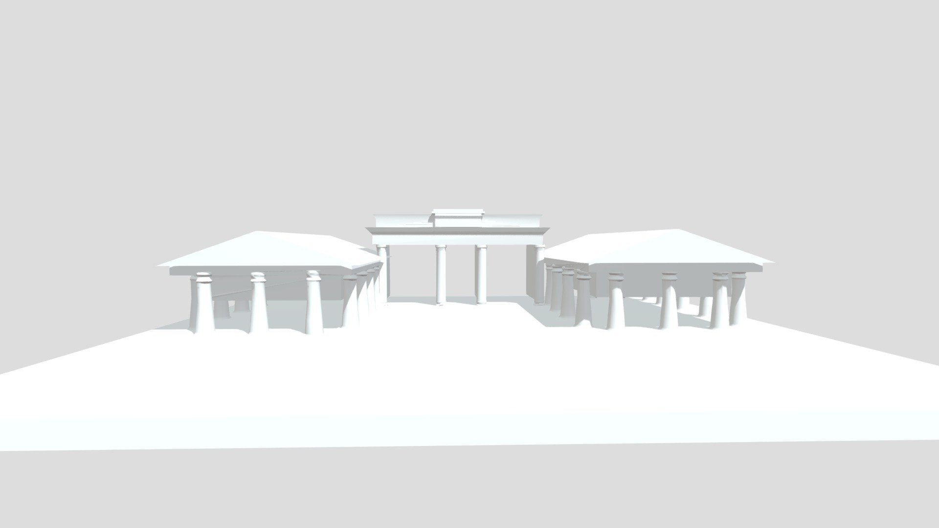 Brandenburg Gate (low poly) - 3D model by Tina (@tina.yin.yang ...