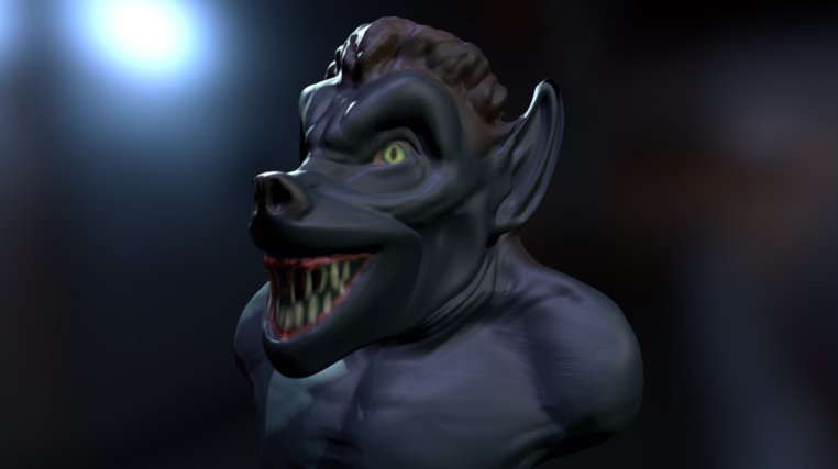 Midnight Werewolf - 3D model by Richard Ruiz (@RichardRuiz) [f418127 ...