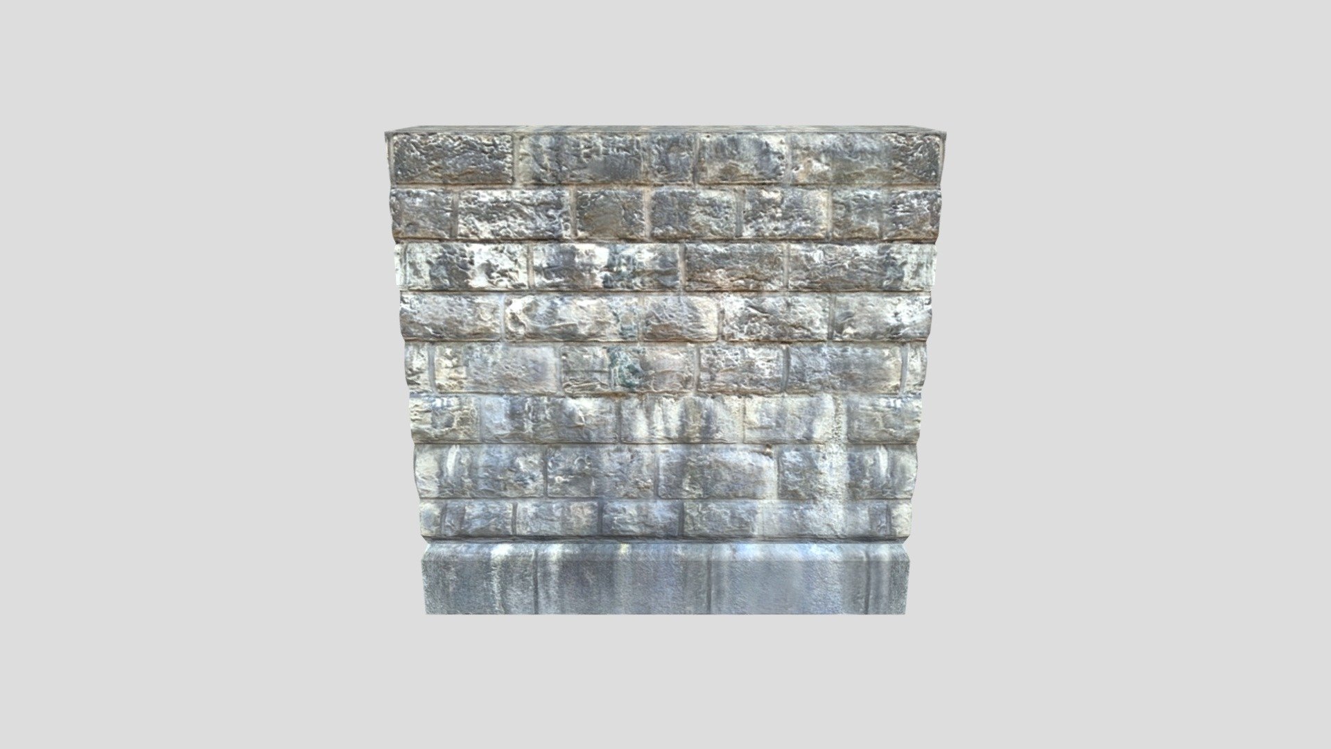 STONE WALL BASE - 3D model by Dylan.Prod [f419877] - Sketchfab