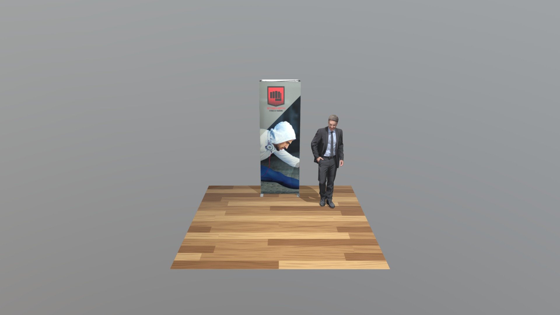 Lumière 2.5ft X 7.5ft Single-Sided Backlit - 3D model by ...