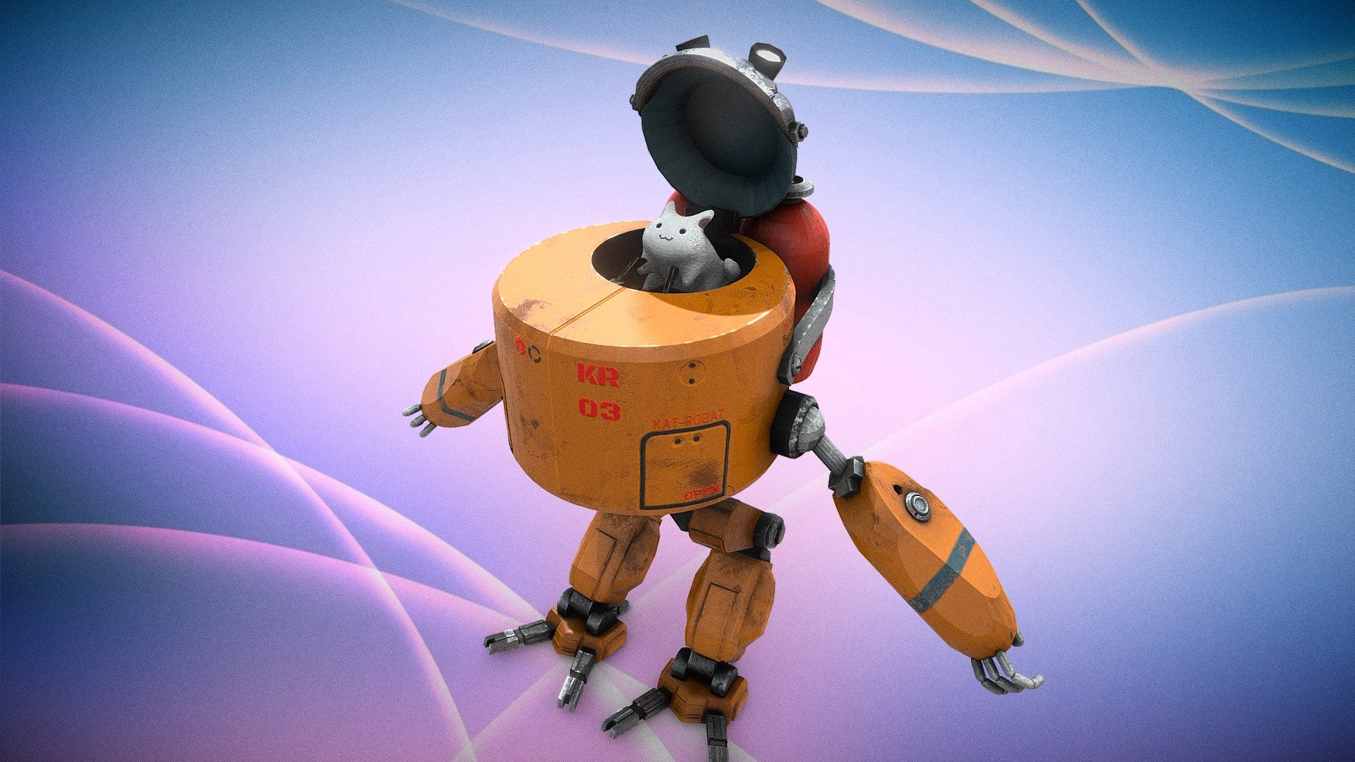 RobotCAT RK-03 Bigrobat Minikat - Download Free 3D model by hell3879 ...