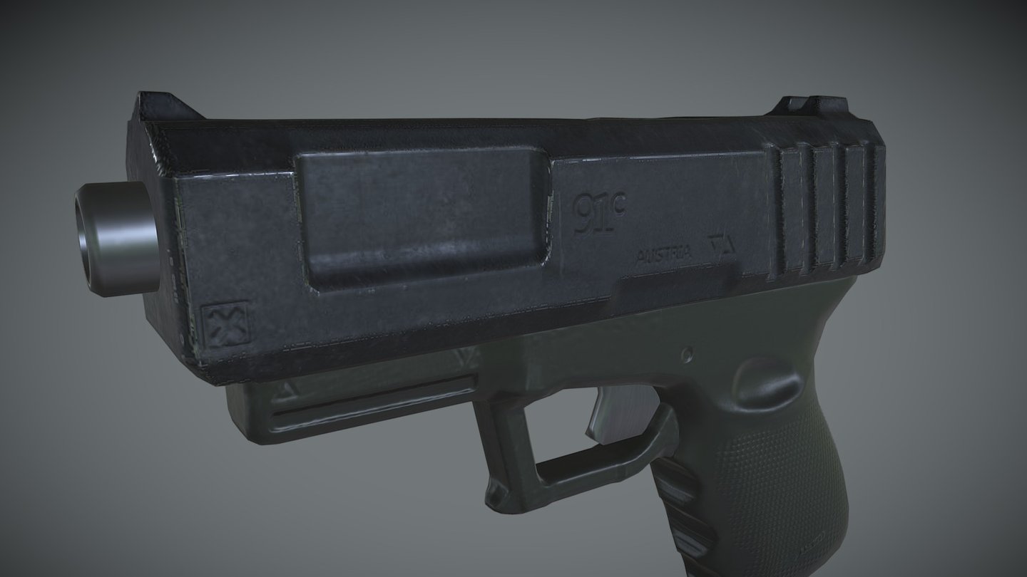 Glek 91c - Semi-auto Handgun - 3D model by ericfear (@ericfear ...
