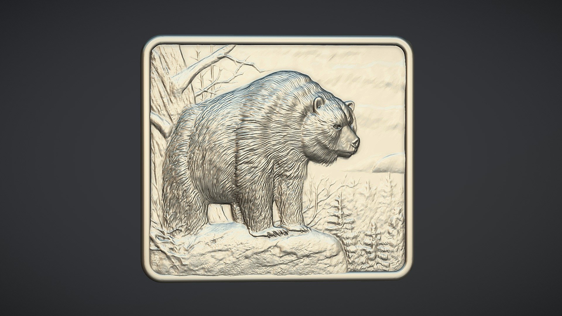 Buckle "Bear" - 3D model by Old_nomad (@Viktor.Yakin) [f41fe41] - Sketchfab