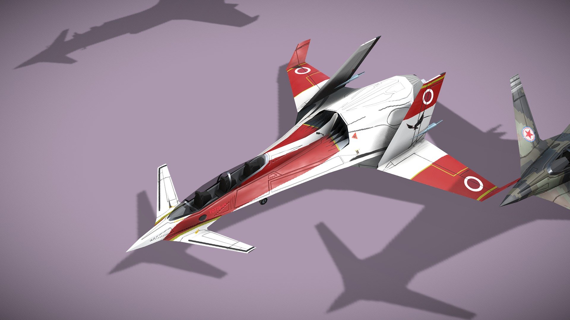 I-20 Firehawk concept jet fighter - Buy Royalty Free 3D model by ...