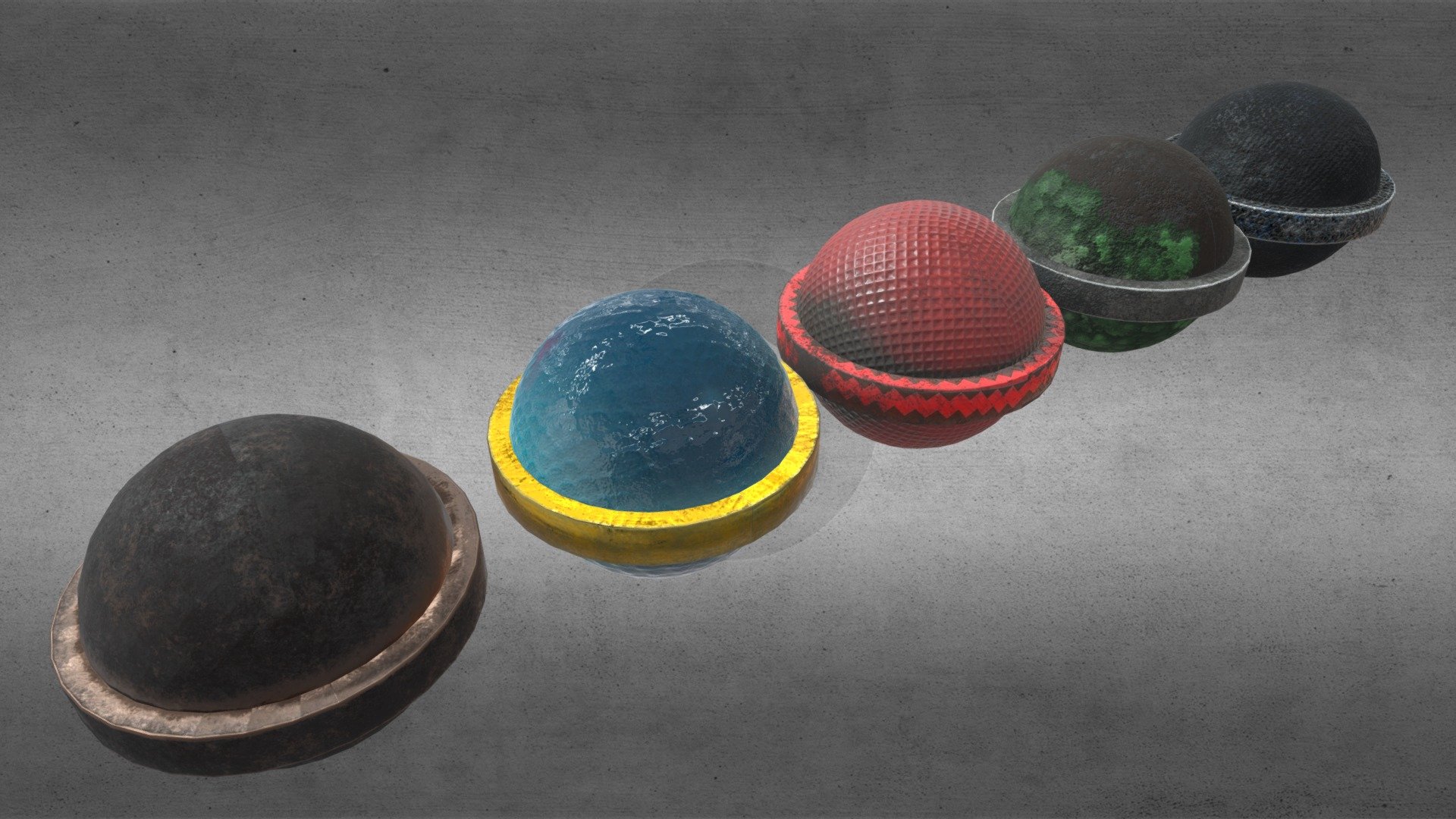 Textured Sphere Set - Download Free 3D model by BenKiplinger [f424deb ...