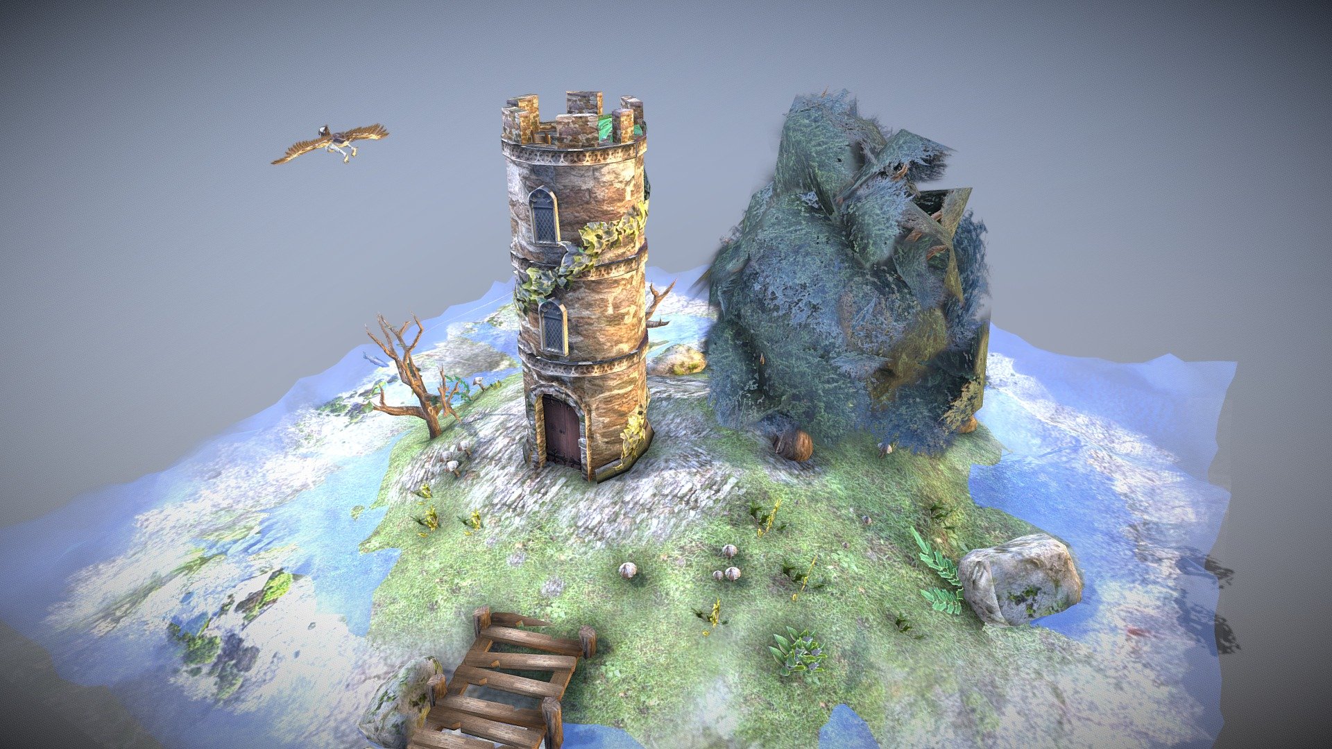 Island Tower - Download Free 3D model by Avery Robin ...