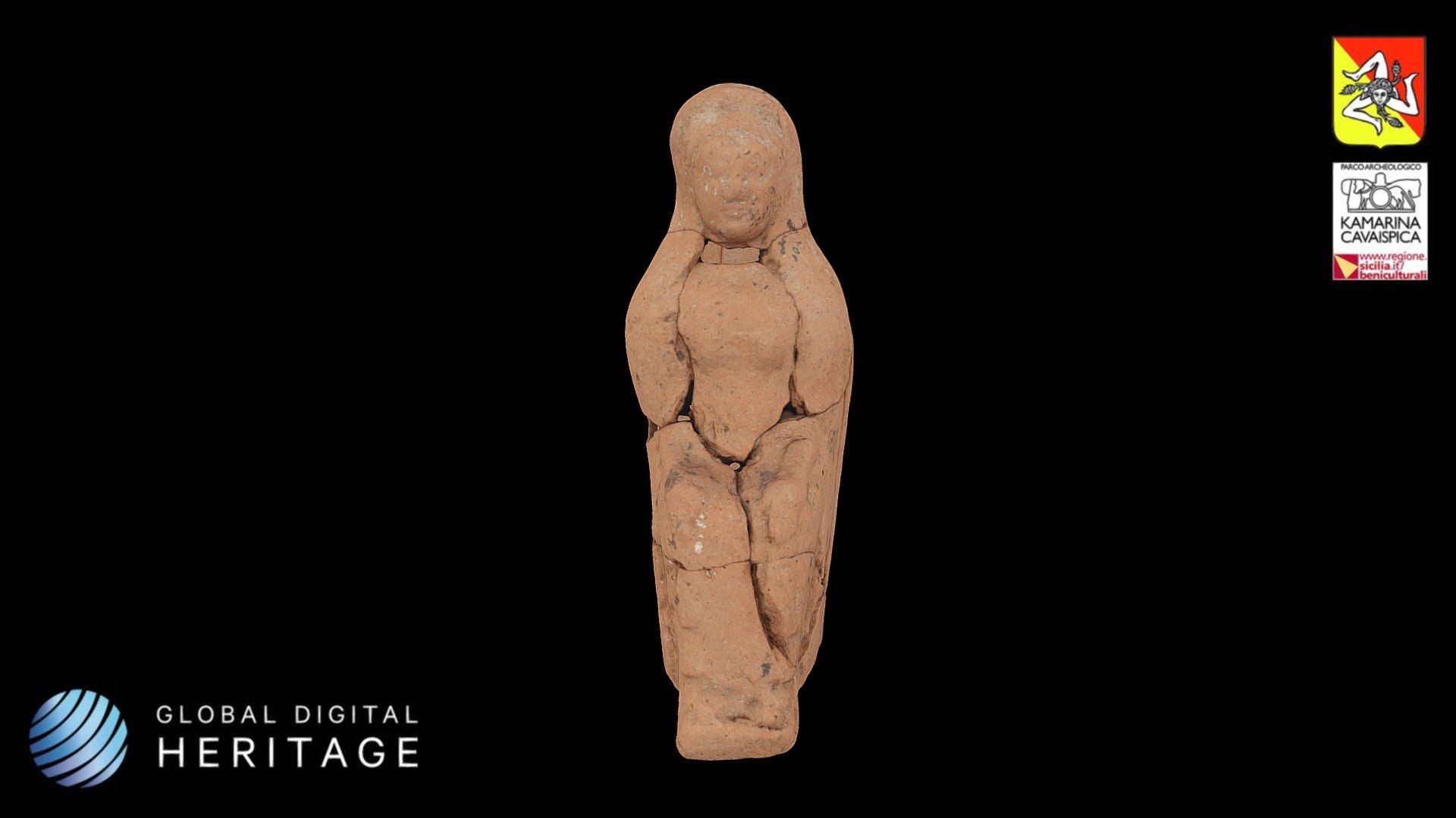 Statuette of a female divinity, Camarina, Ragusa - Download Free 3D ...