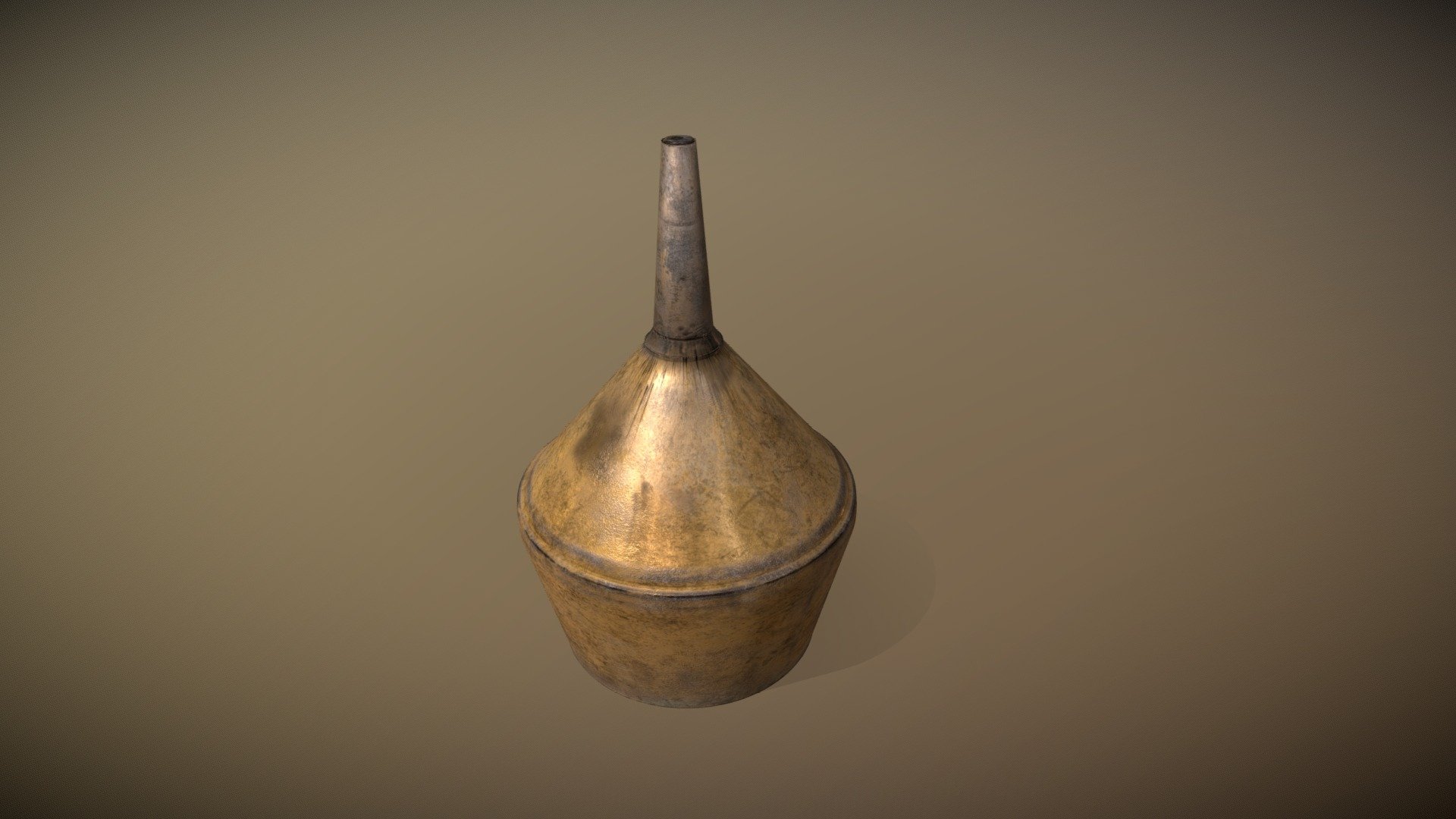 Traditional golden Kerosene Lamp (Kupi) - Download Free 3D model by ...
