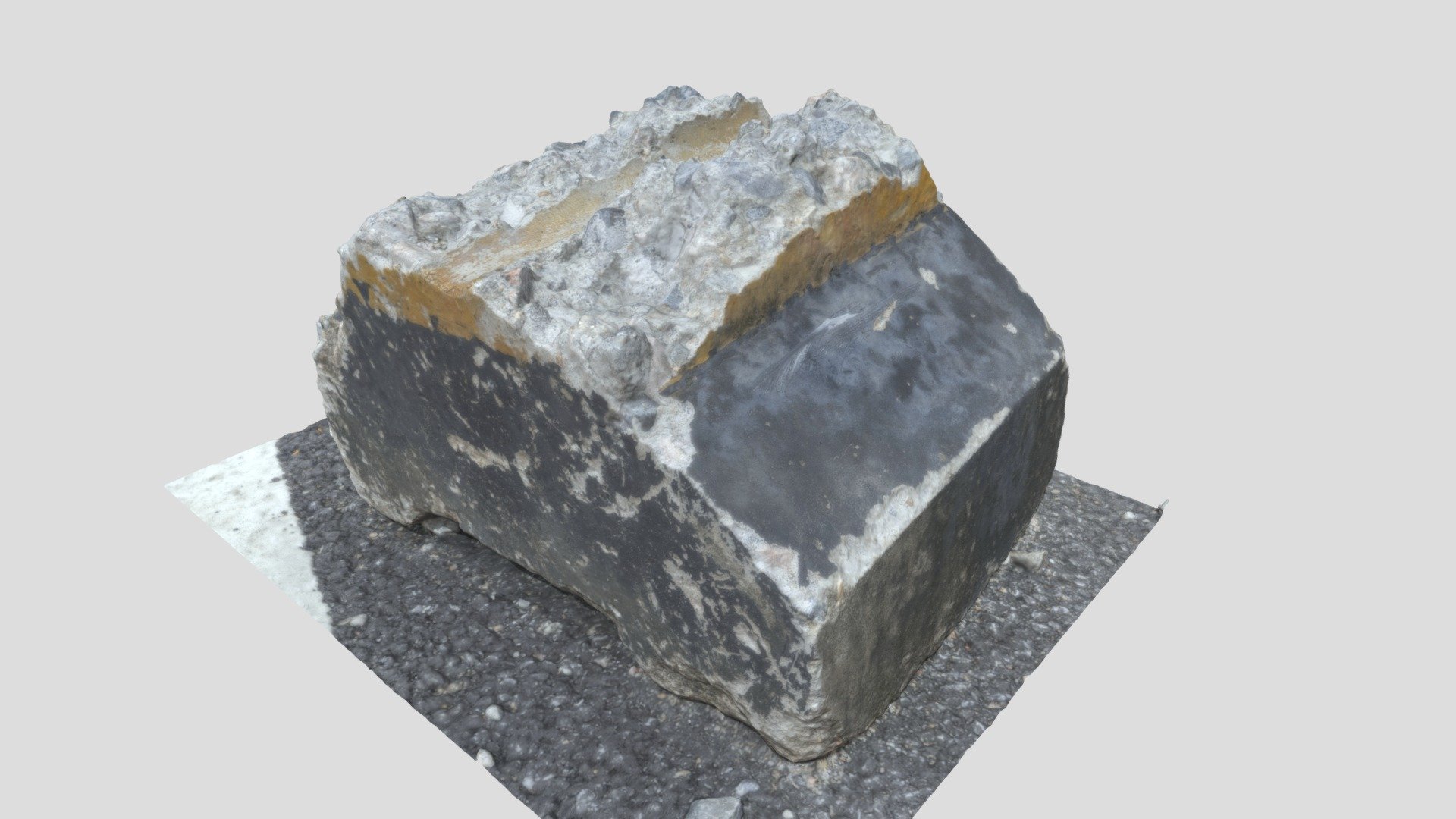 Concrete Road Block Broken - Download Free 3D model by joeshu [f42bea7 ...