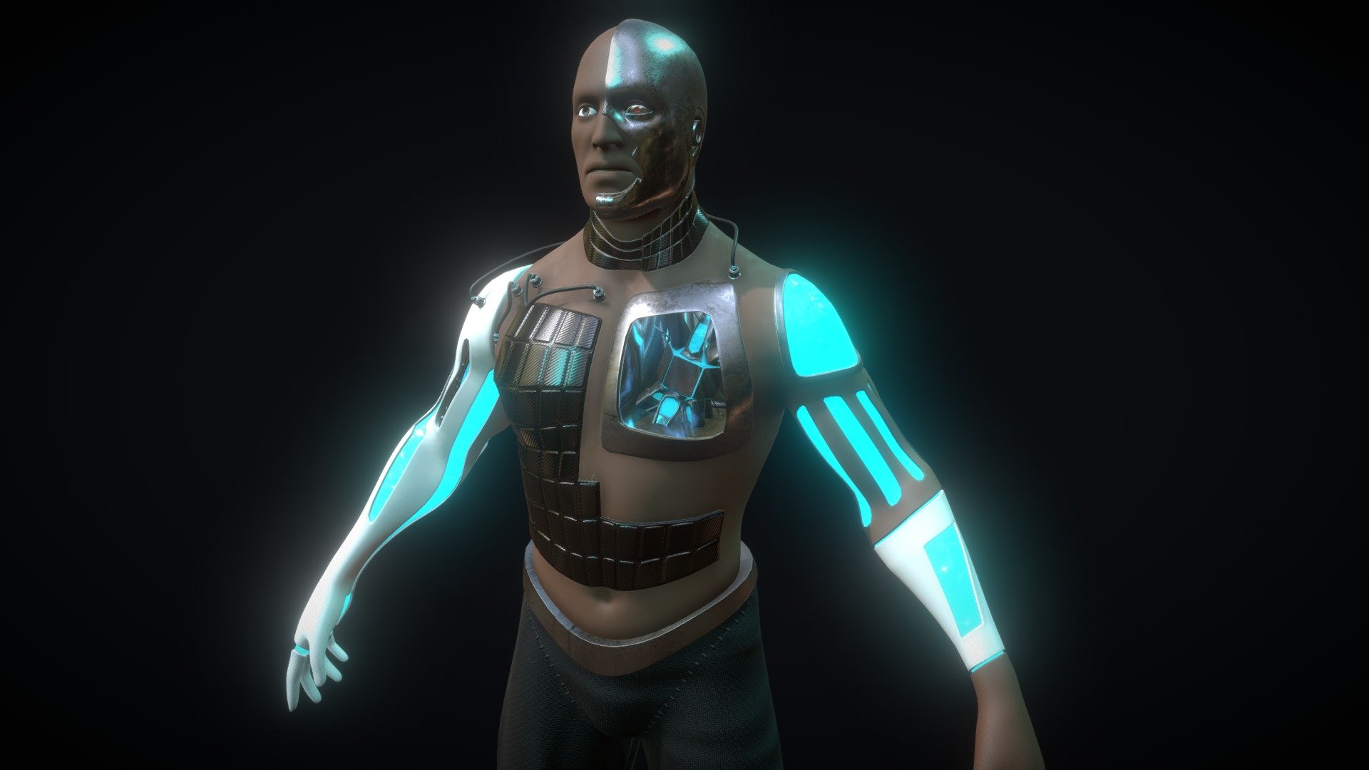 Cyborg - Download Free 3D model by tvanbreda [f42f4b3] - Sketchfab
