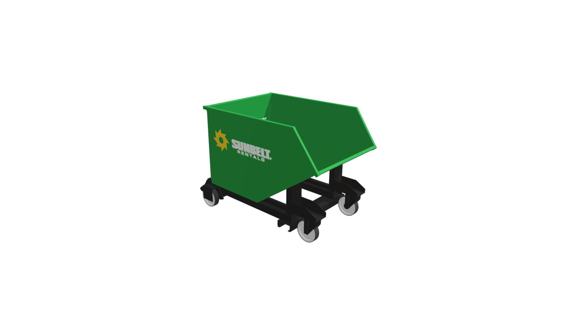 Conquip Autolock Tipping Skip 500L with Castors - 3D model by bimstore ...