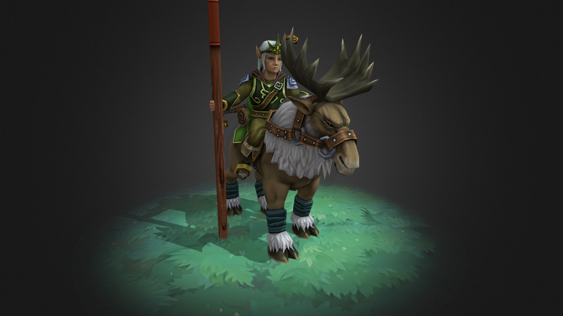 Elf rider animated character - Buy Royalty Free 3D model by ...