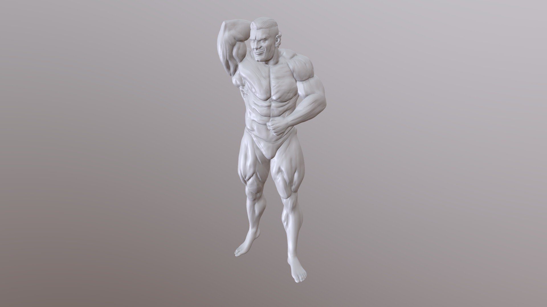 Bodybuilder_01 - 3D model by moloke [f43229b] - Sketchfab