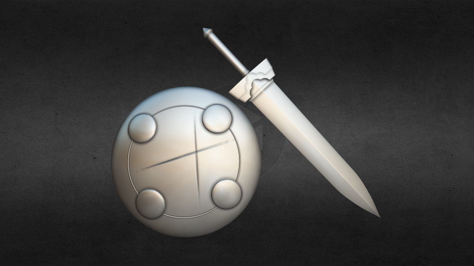 Goblin Slayer - Sword & Shield - Buy Royalty Free 3D model by ...