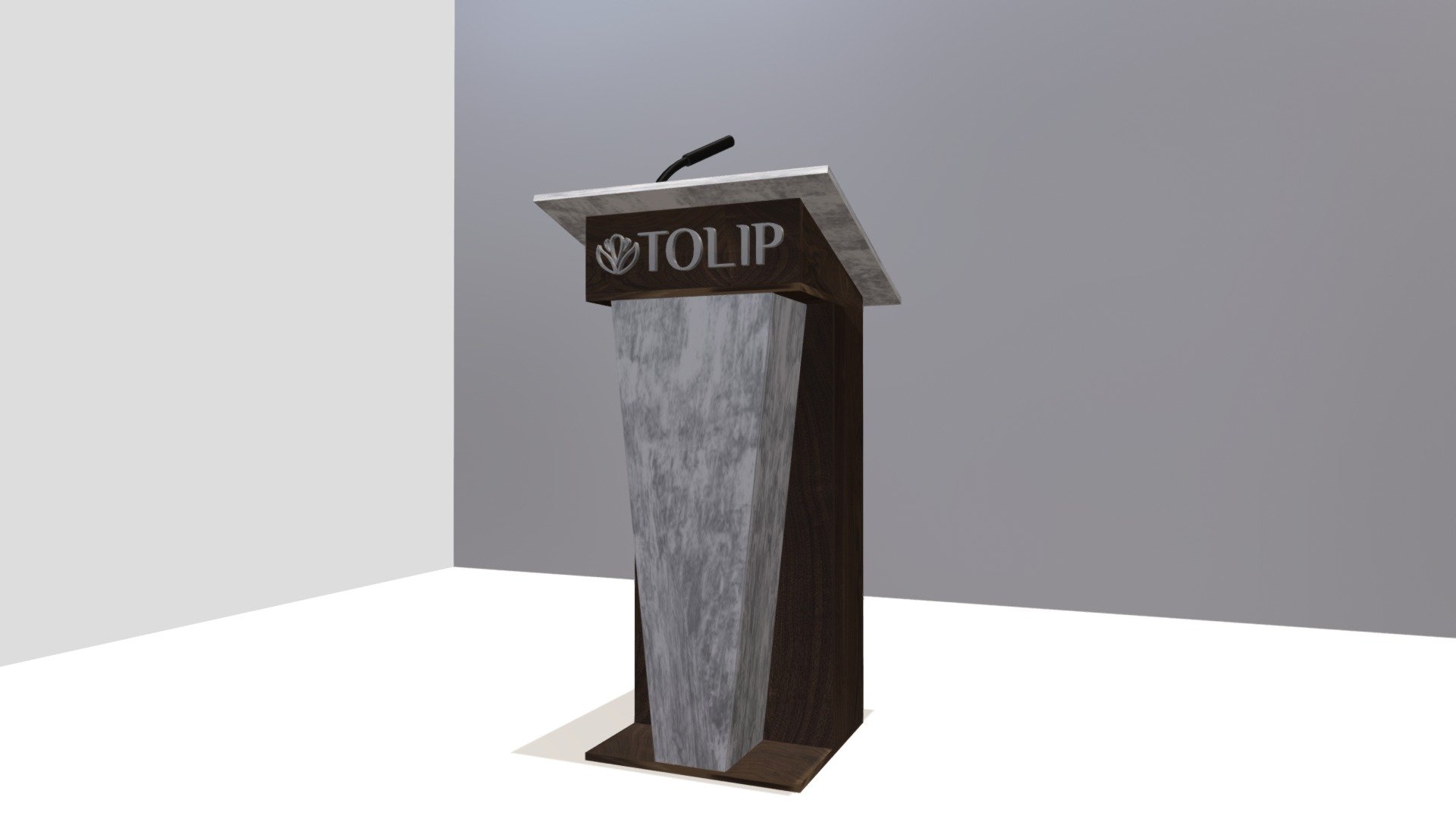 Podium Low-poly Low-poly 3D - 3D model by Azer.Sdawood [f435e60 ...