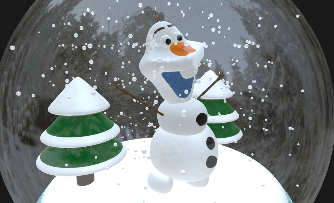 Olaf Snow globe - 3D model by AORV [f4369d3] - Sketchfab