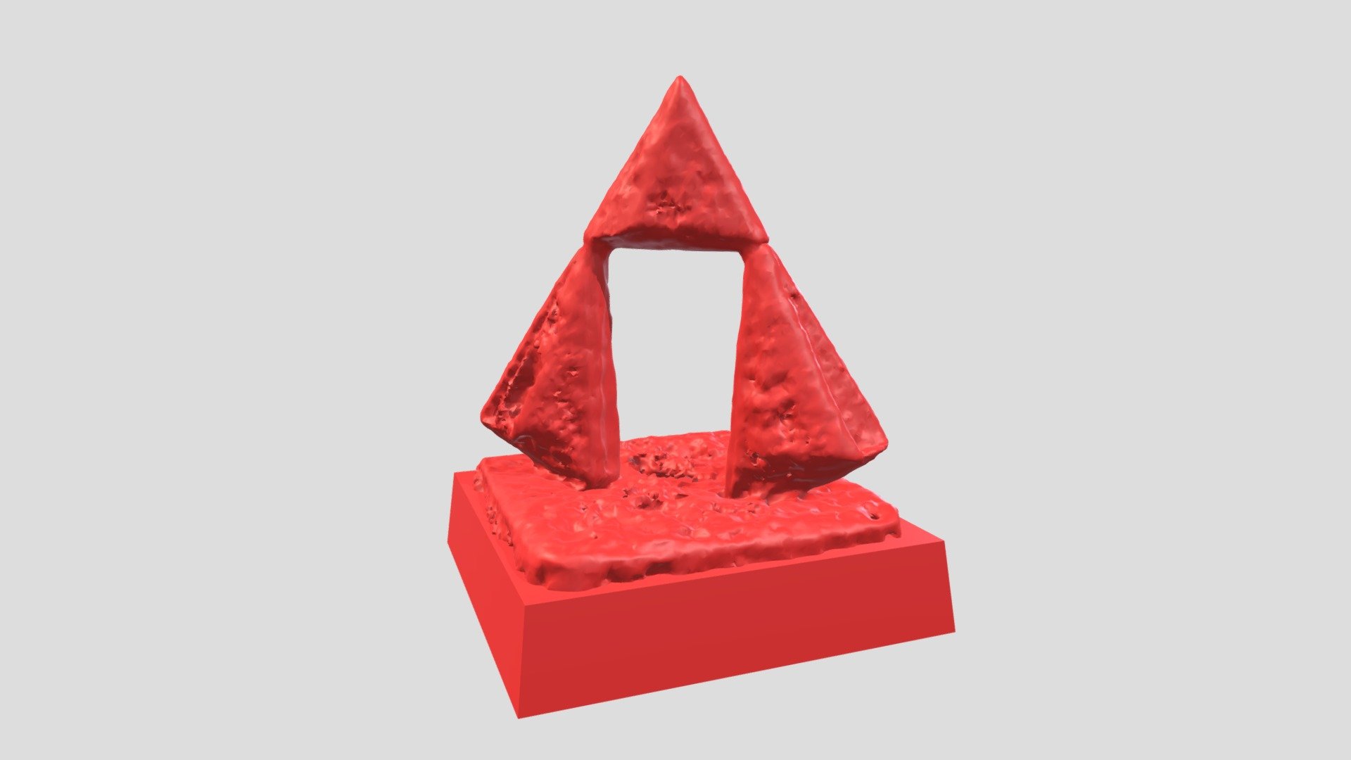 Abstract Geometric Sculpture with Triangles - Download Free 3D model by ...