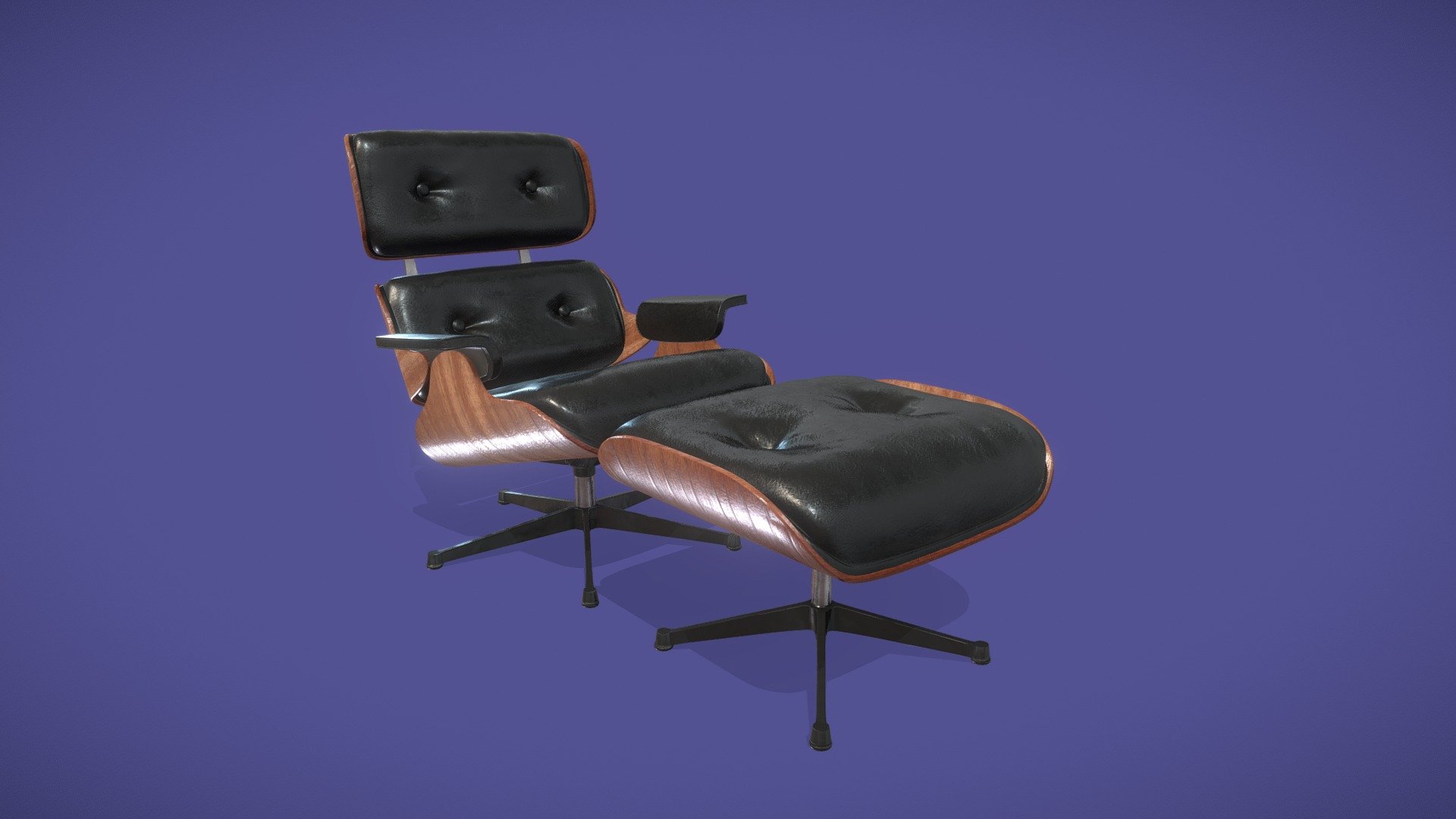 Eames Lounge Chair - Download Free 3D model by Théo Reigner 'BadAffe ...