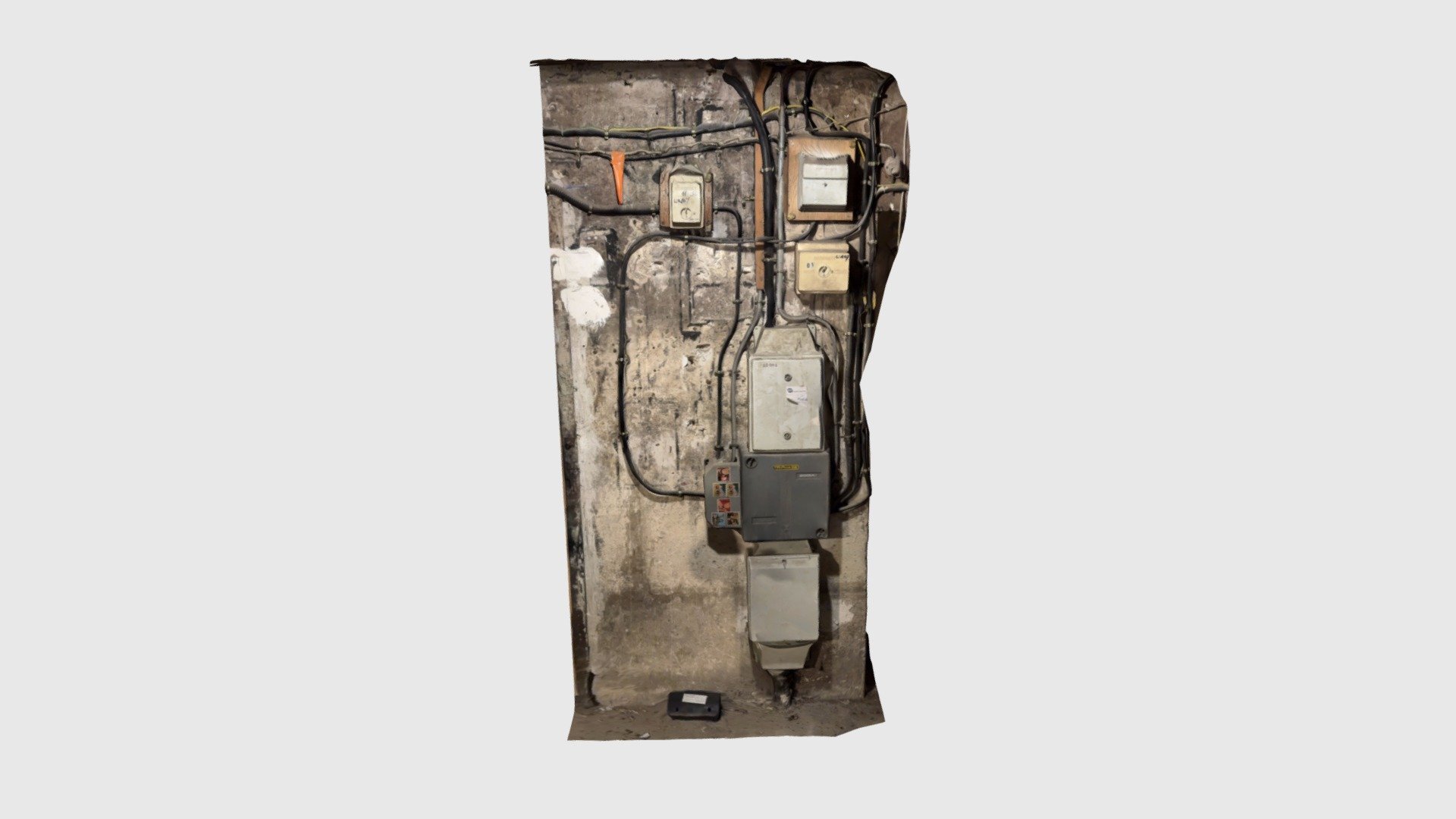 Dirty wall with electric boxes - Download Free 3D model by Yanson316 ...