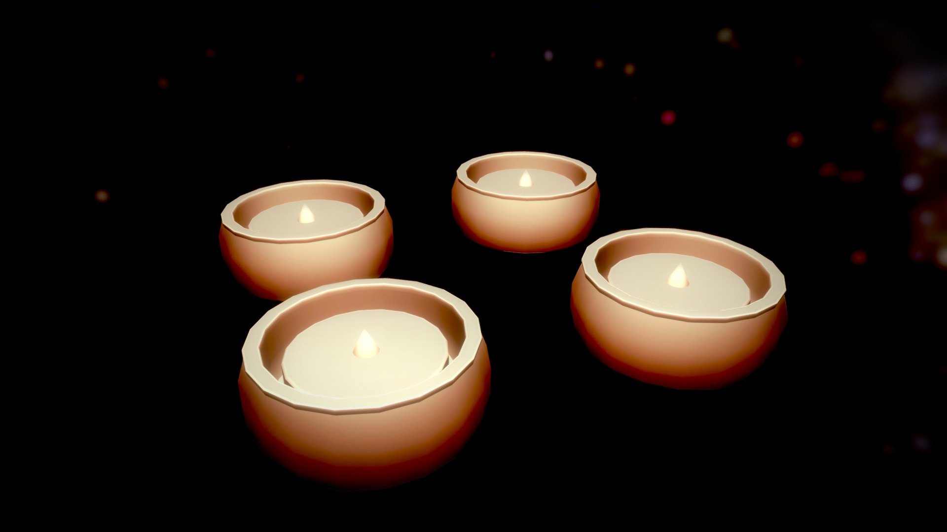 Candles - Download Free 3D model by Amythyst Willis (@AmythystWillis ...