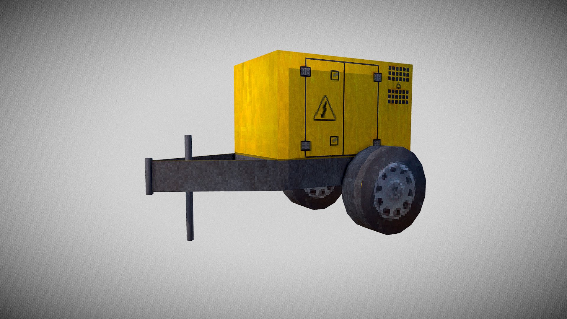 lowpoly portable Power Generator - Download Free 3D model by ...