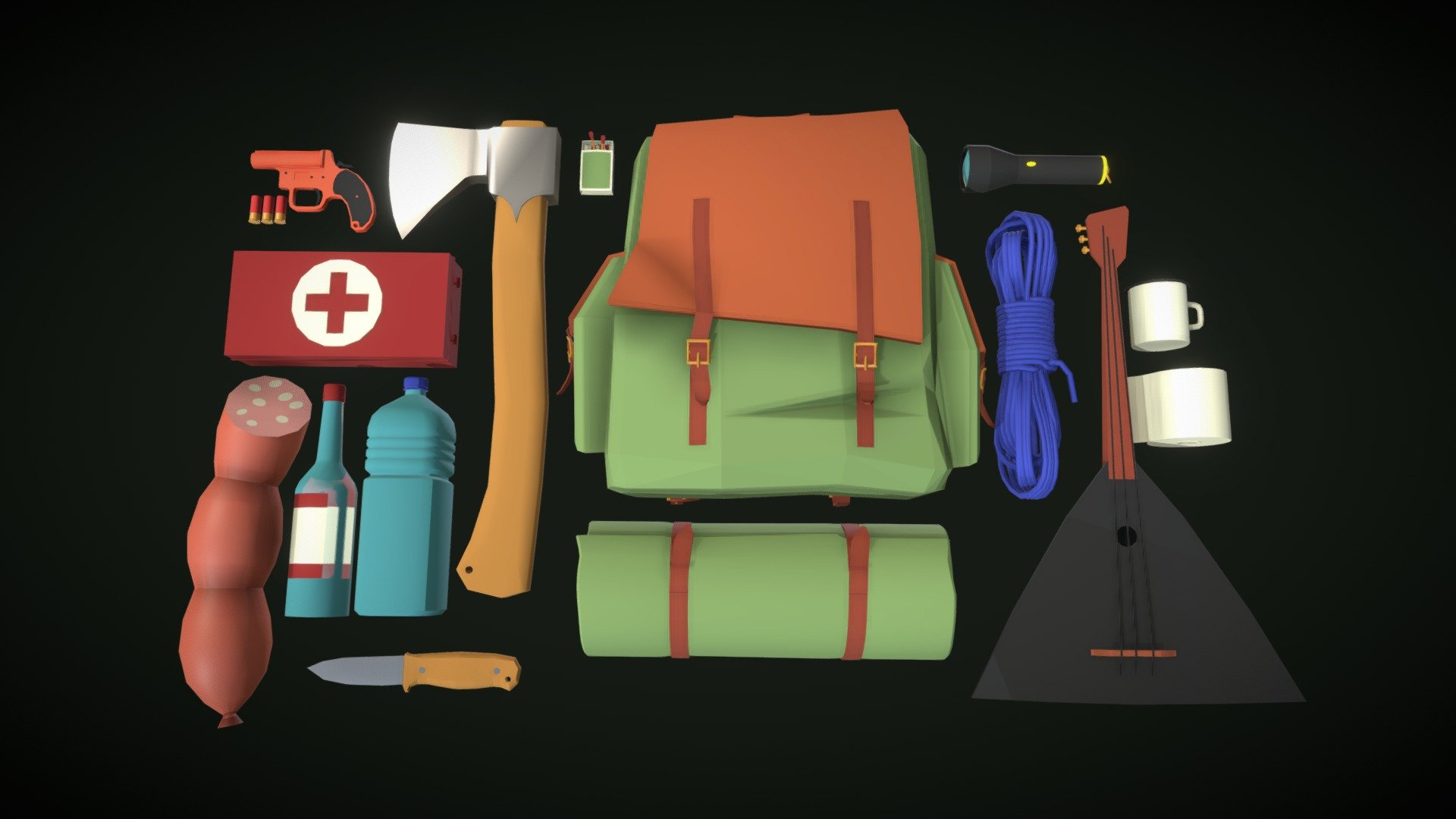 survival kit - 3D model by Kisielev Mikhail (@kiselevmiki) [f440d6b ...