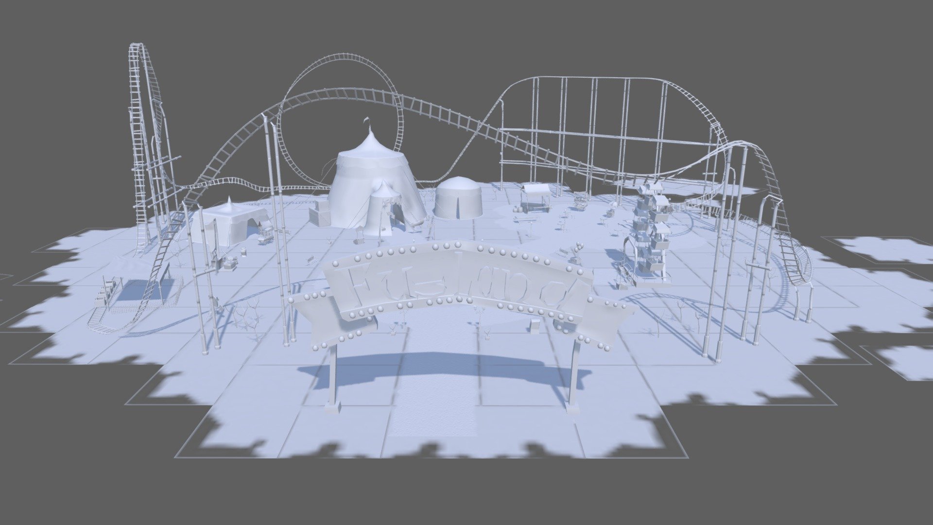 Theme Park Environment - 3D model by Sofia.albano [f441237] - Sketchfab