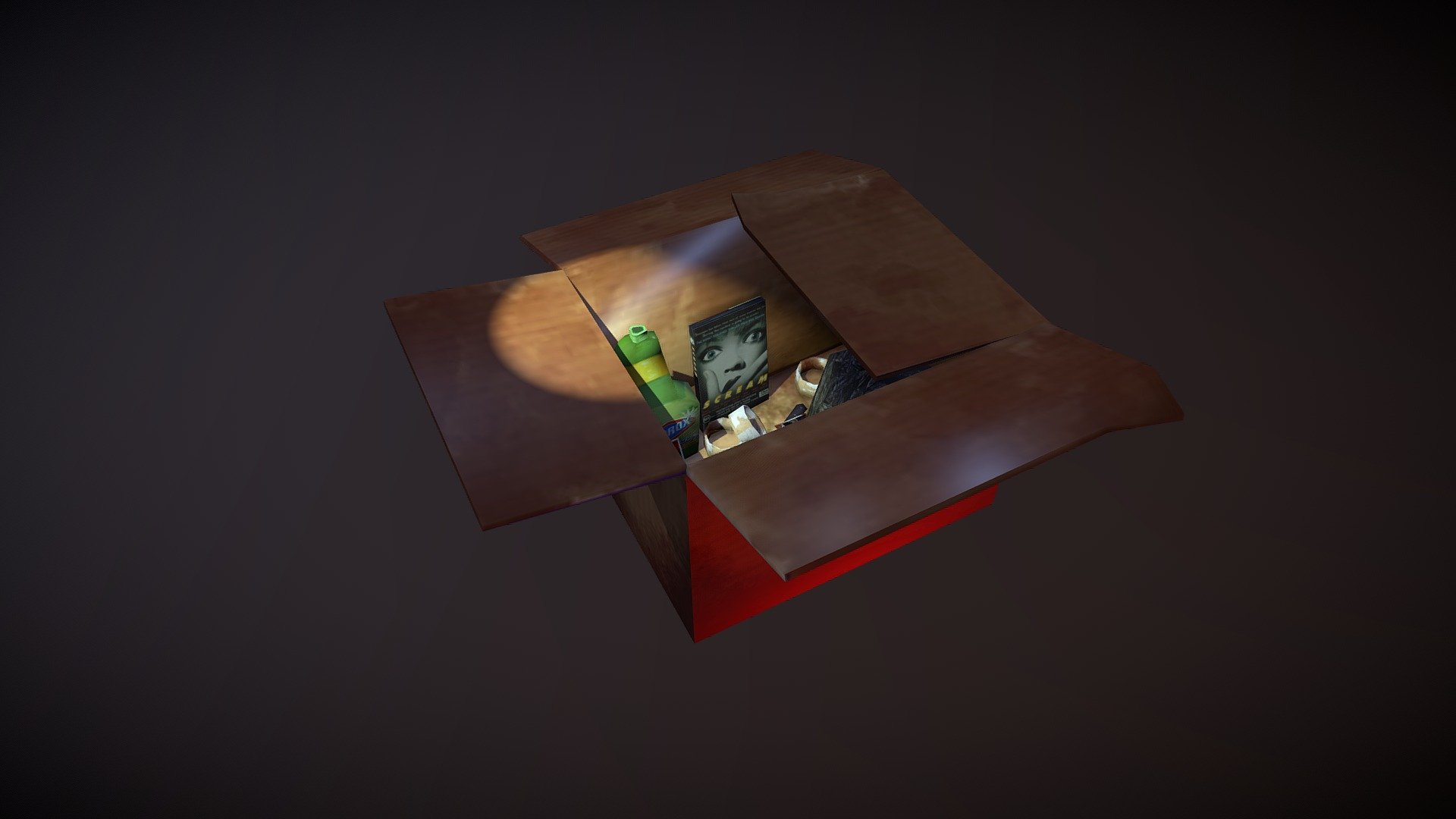 LOW POLY trash box [LIGHTING] - Download Free 3D model by damp_egg ...