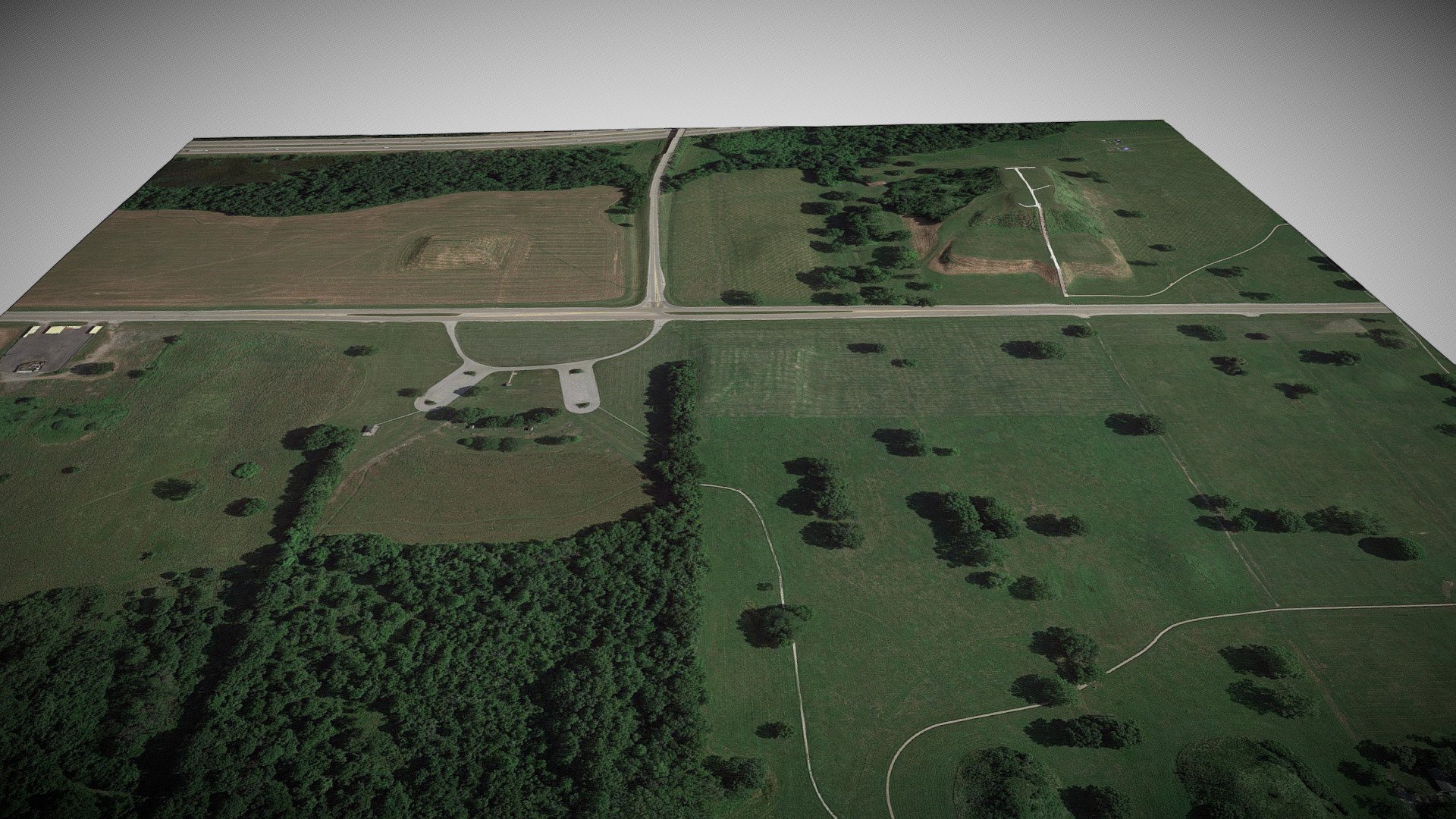 Monk's Mound and Surrounding Areas in 3D (LiDAR) - 3D model by Edward ...