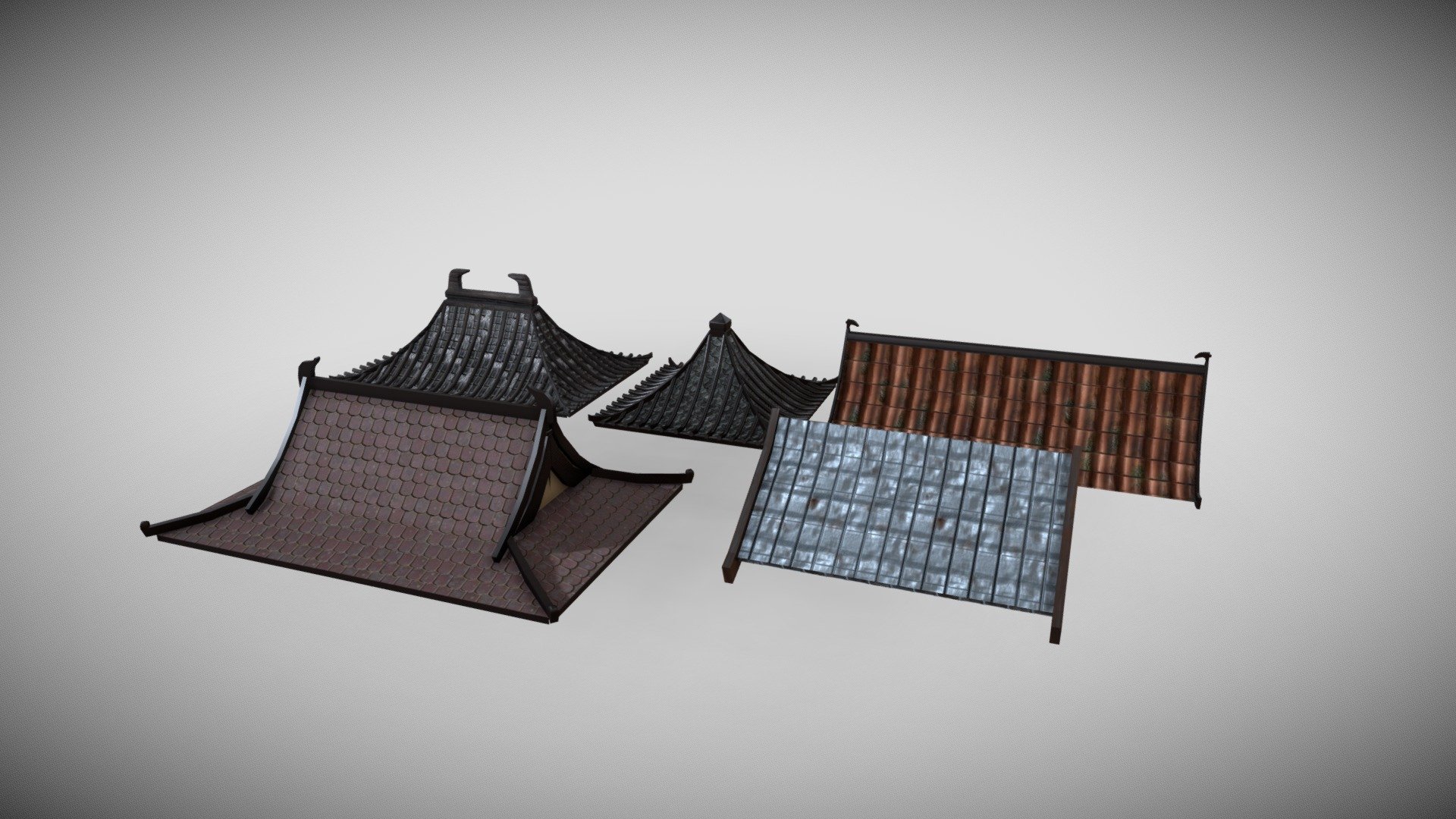 Modular roofs - 3D model by kird3rf2 [f443608] - Sketchfab