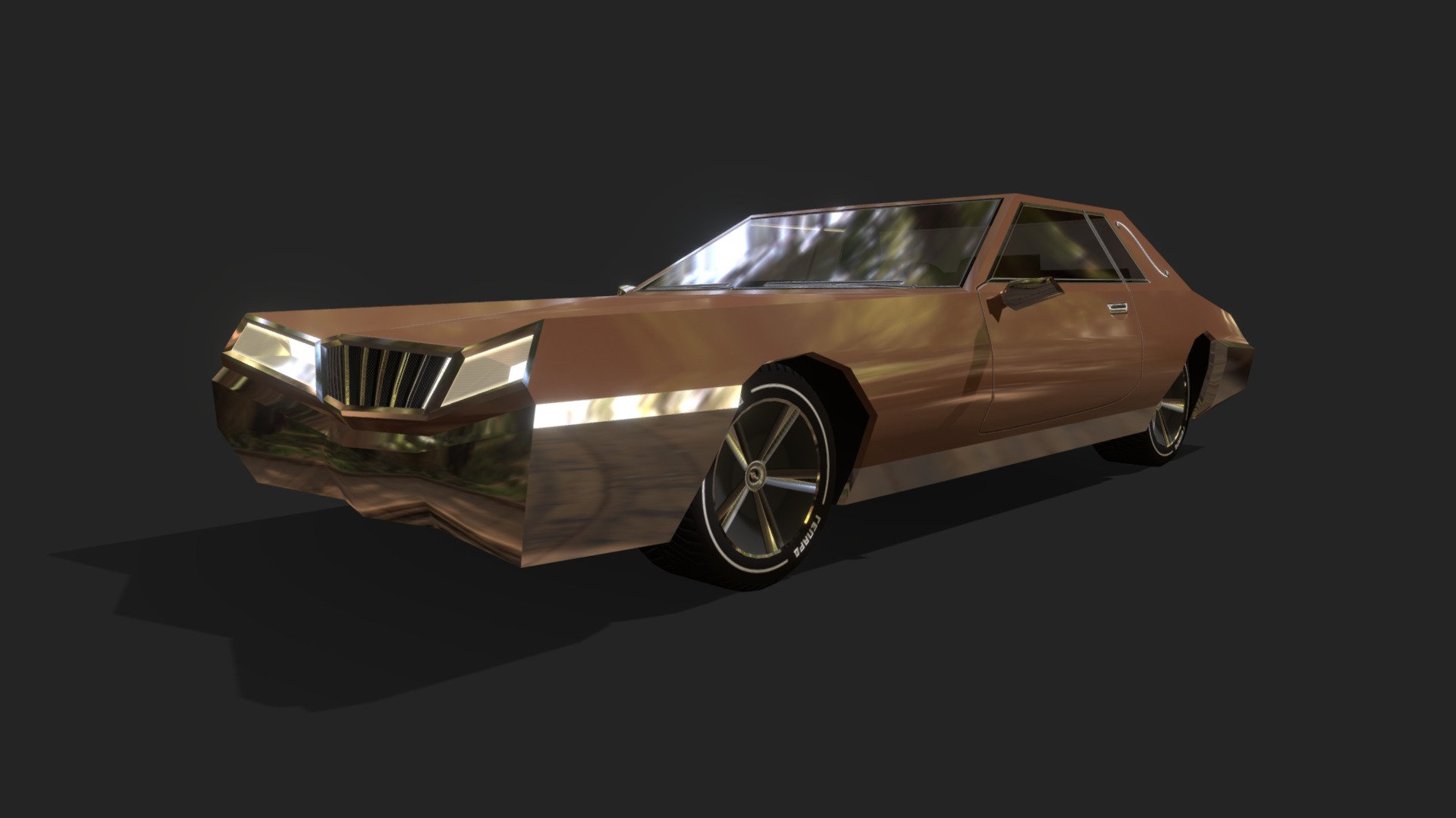 American Hardtop Coupe — Classic 70's Car - 3D model by GiorgioN ...
