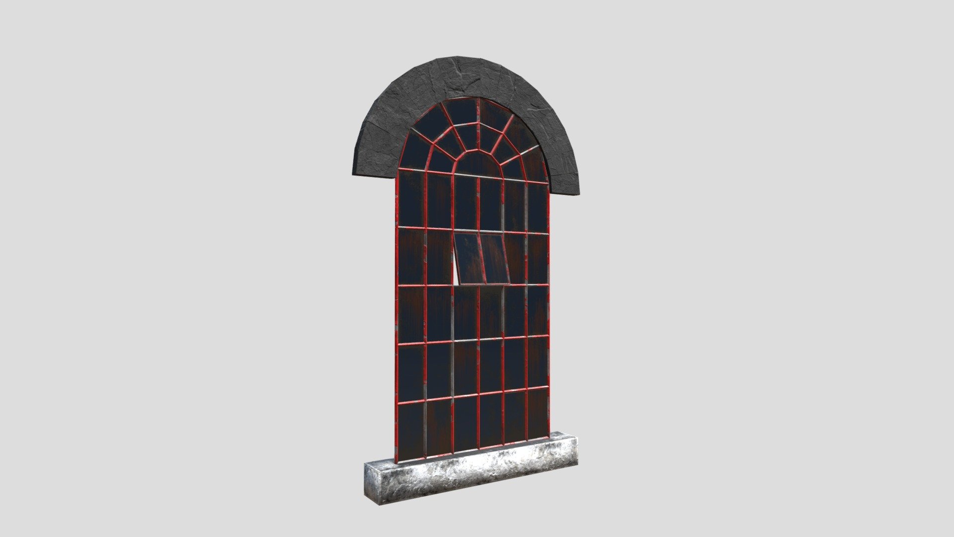 Large arched victorian window - Buy Royalty Free 3D model by Stoo ...
