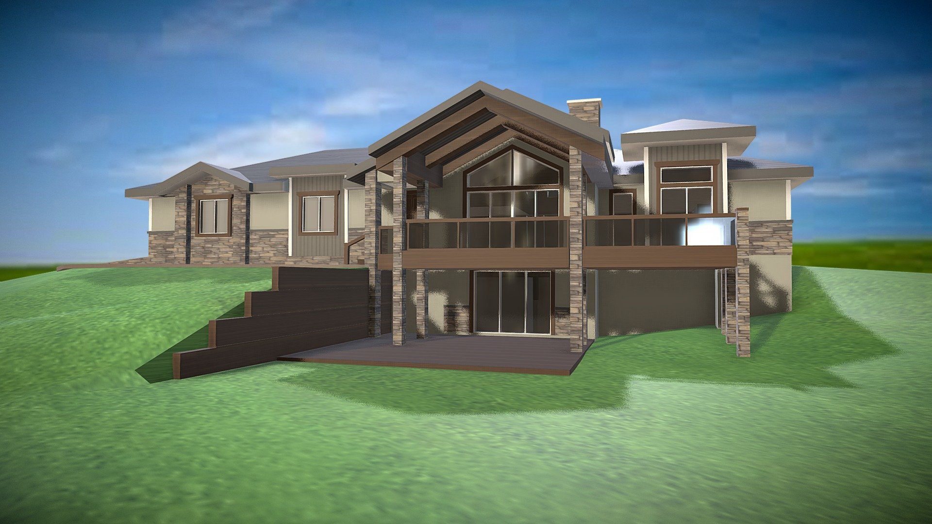 Bill Maze- 360 spin model of 3D house - 3D model by Render3DQuick ...