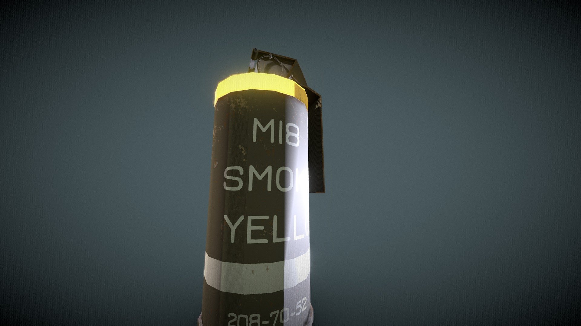 Smoke Grenade - 3D model by MerlijnHeylen [f44a71b] - Sketchfab