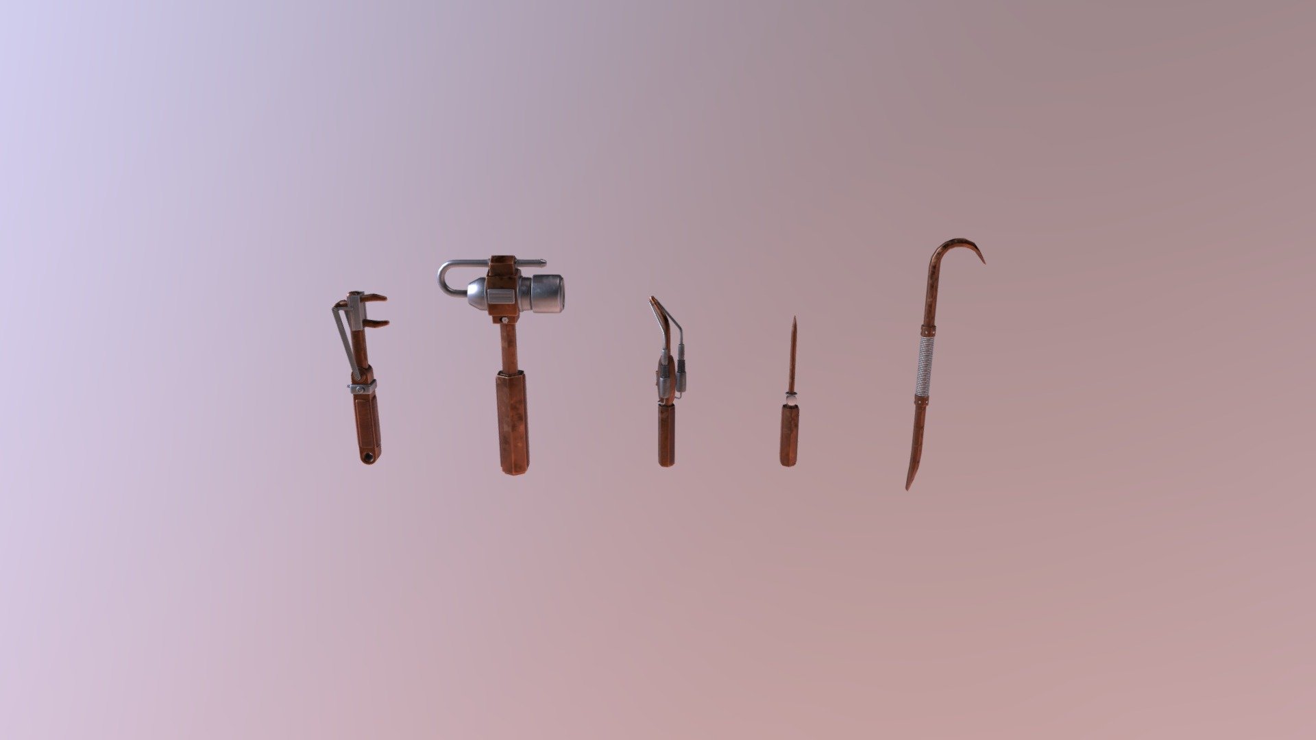Steampunk Tools - 3D model by CarlCreates (@PredTeck) [f44d6a7] - Sketchfab