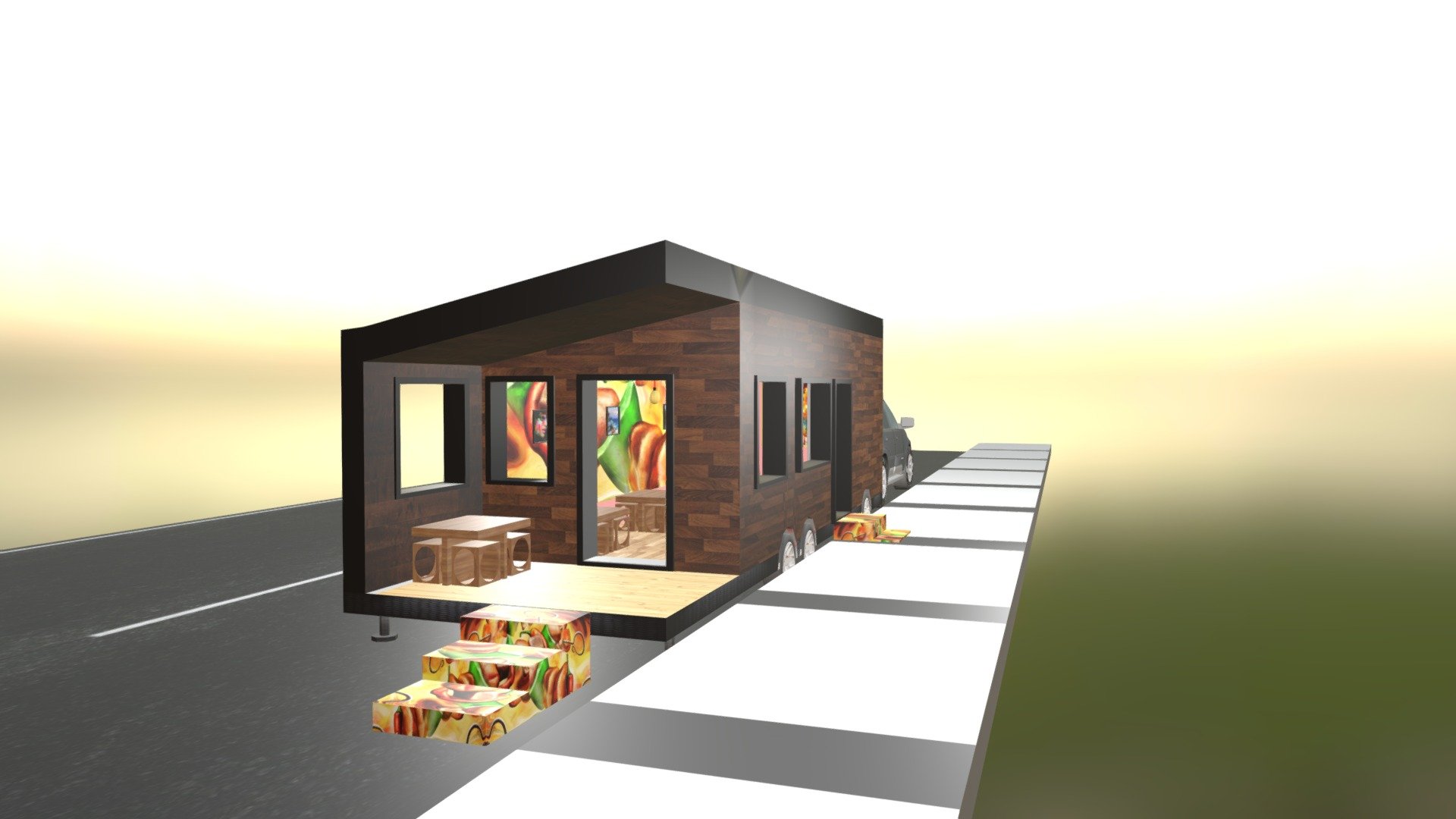 Caravan - 3D model by rahul sonu (@r.samkruthyayan) [f44f177] - Sketchfab