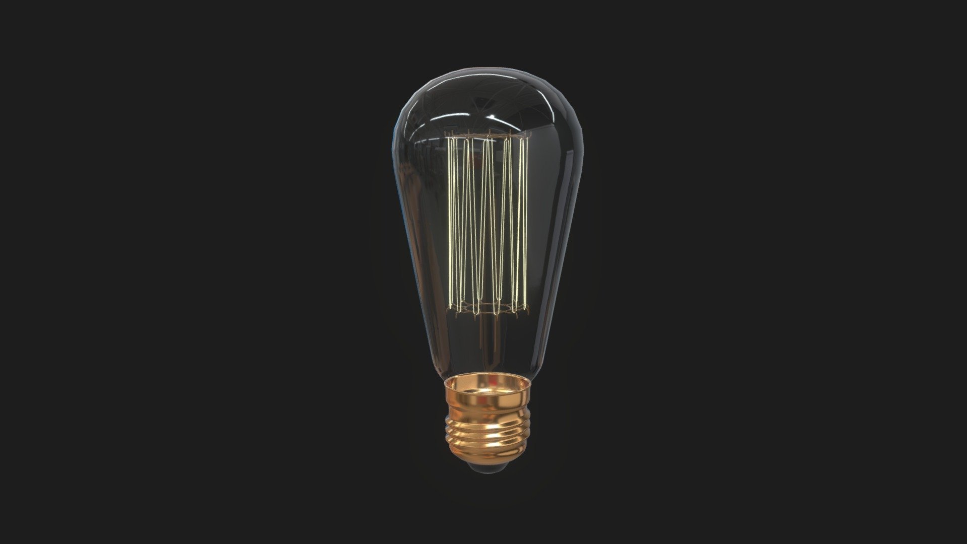 Vintage Light Bulb 001 - 3D model by AndSu (@AndSu3D) [f450ebd] - Sketchfab