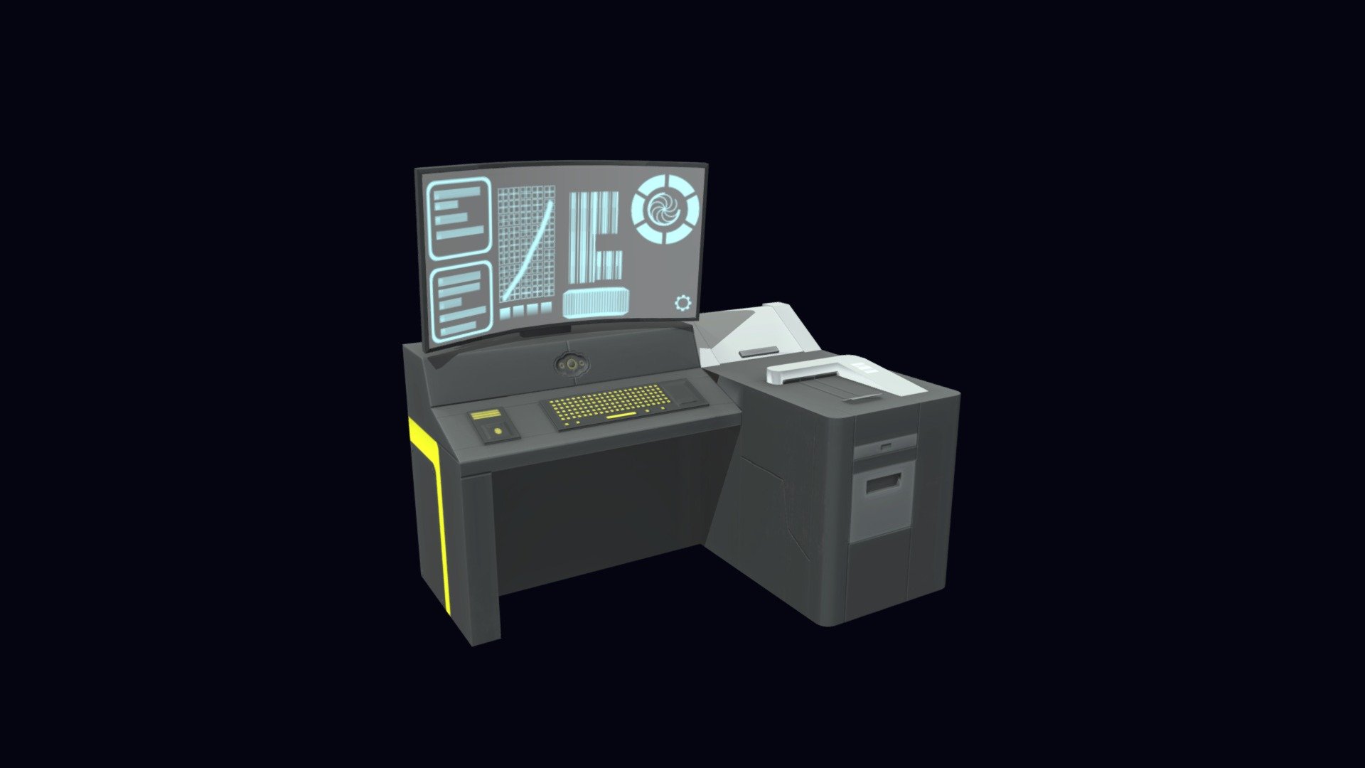 Stylised Terminal - 3D model by Tacitus [f451eb5] - Sketchfab