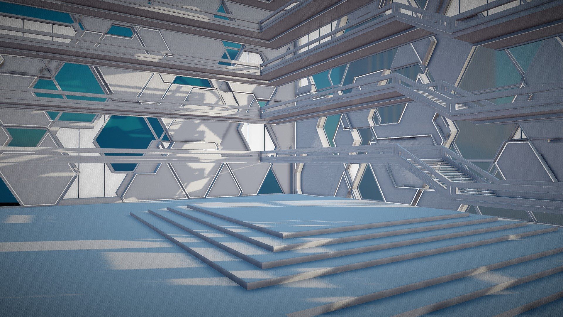 Futuristic Gallery 4001 - Buy Royalty Free 3D model by Giimann [f458185 ...
