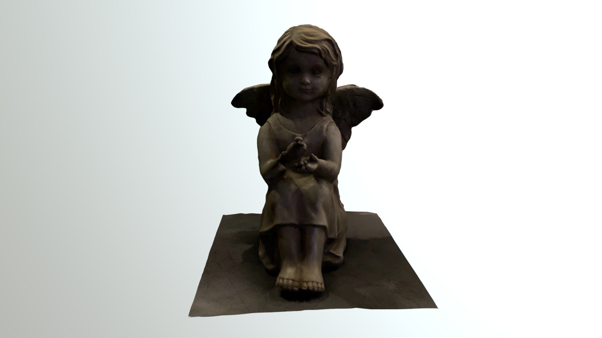 Day 097: Cherub with a birdie - Download Free 3D model by uttamg911 ...