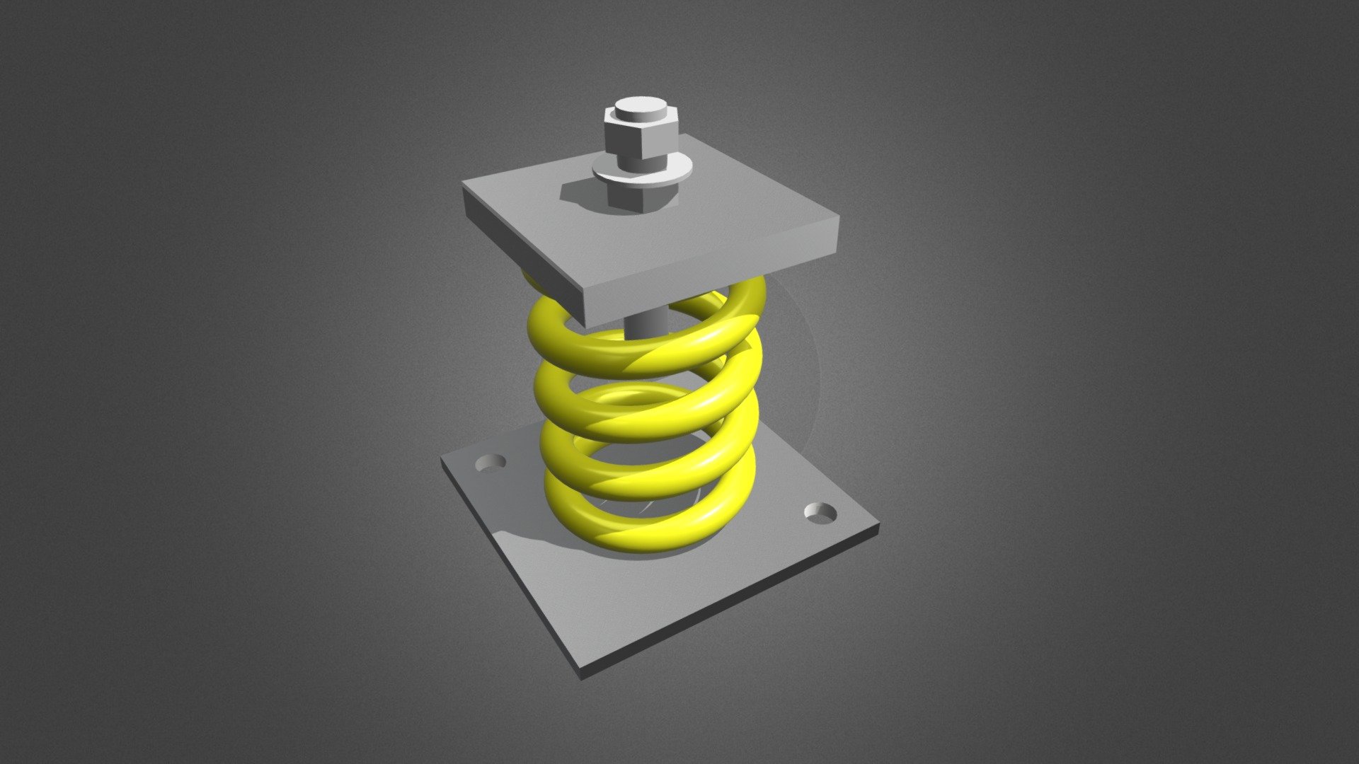 Vibration Isolator - 3D model by Steven Bioletti | Steveb3d (@steveb3d ...