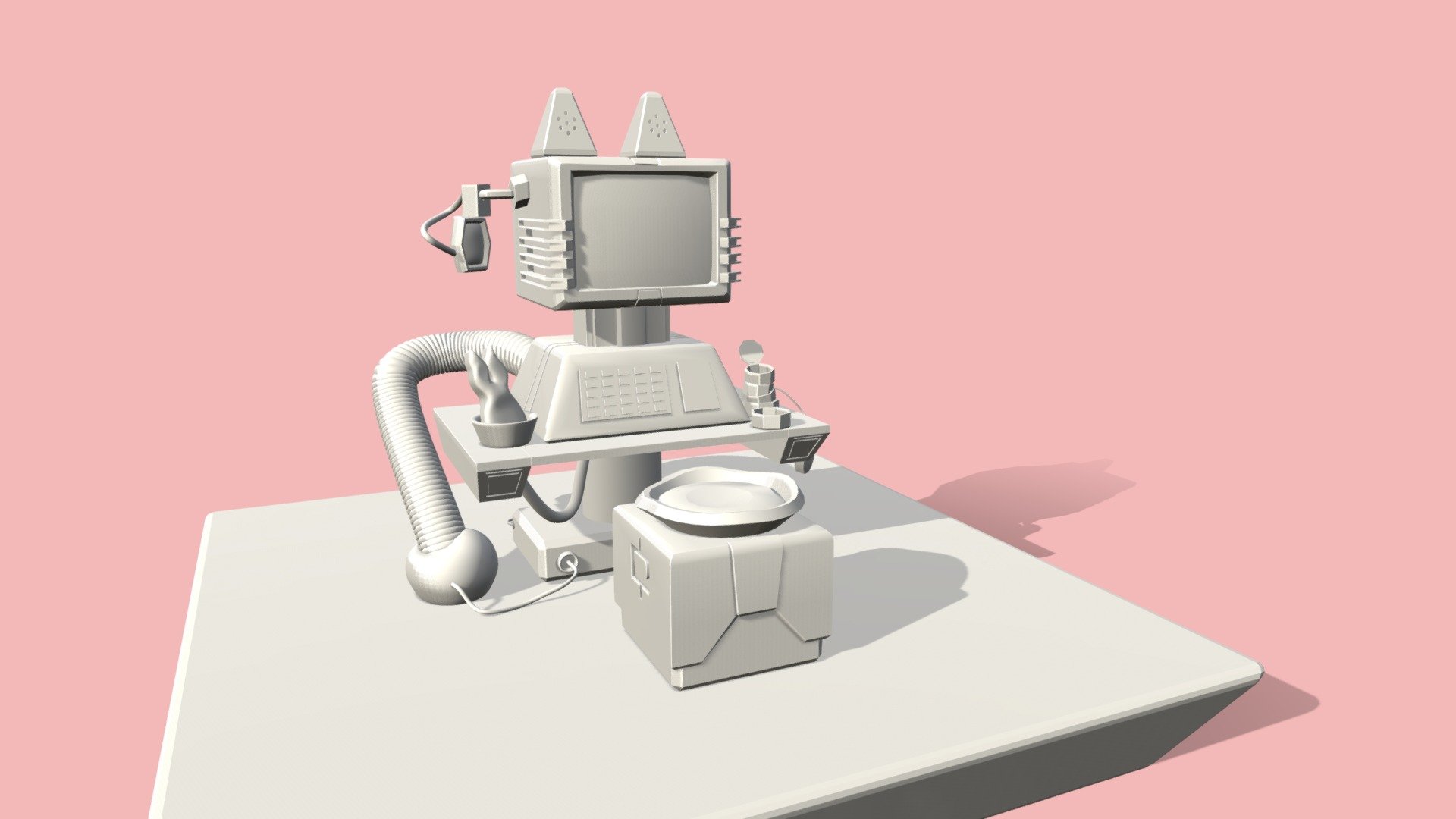 cats computer - Download Free 3D model by jusick [f459795] - Sketchfab