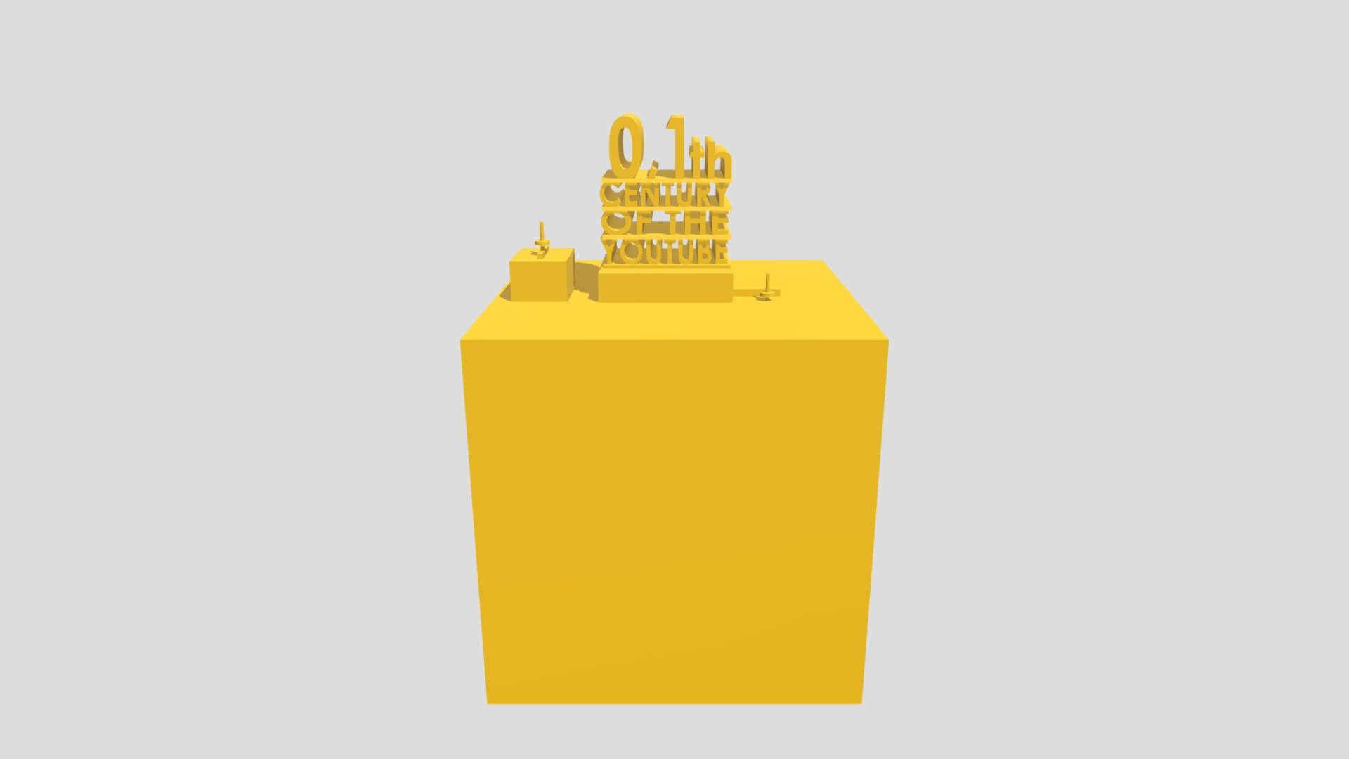 0,1th Century of the YouTube Gets TCS Logo - Download Free 3D model by ...