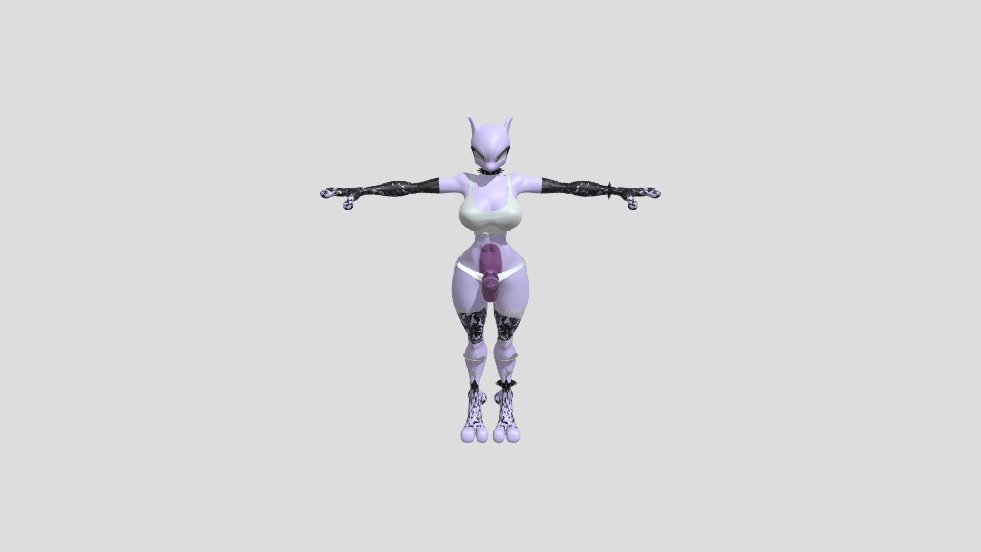 Fem Mewtwo - Download Free 3D model by Personb718 [f45cfbb] - Sketchfab