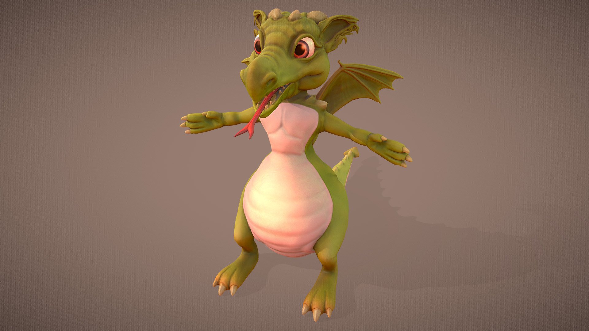 Cartoon Dragon - 3D model by Morky (@Rekrovoire) [f45e9f0] - Sketchfab