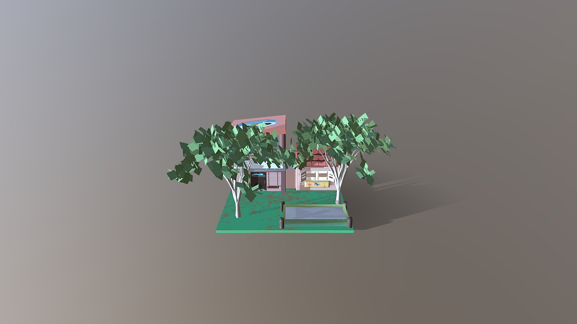 Dreamhouse - 3D model by Kelly (@kellytang) [f45f1cc] - Sketchfab