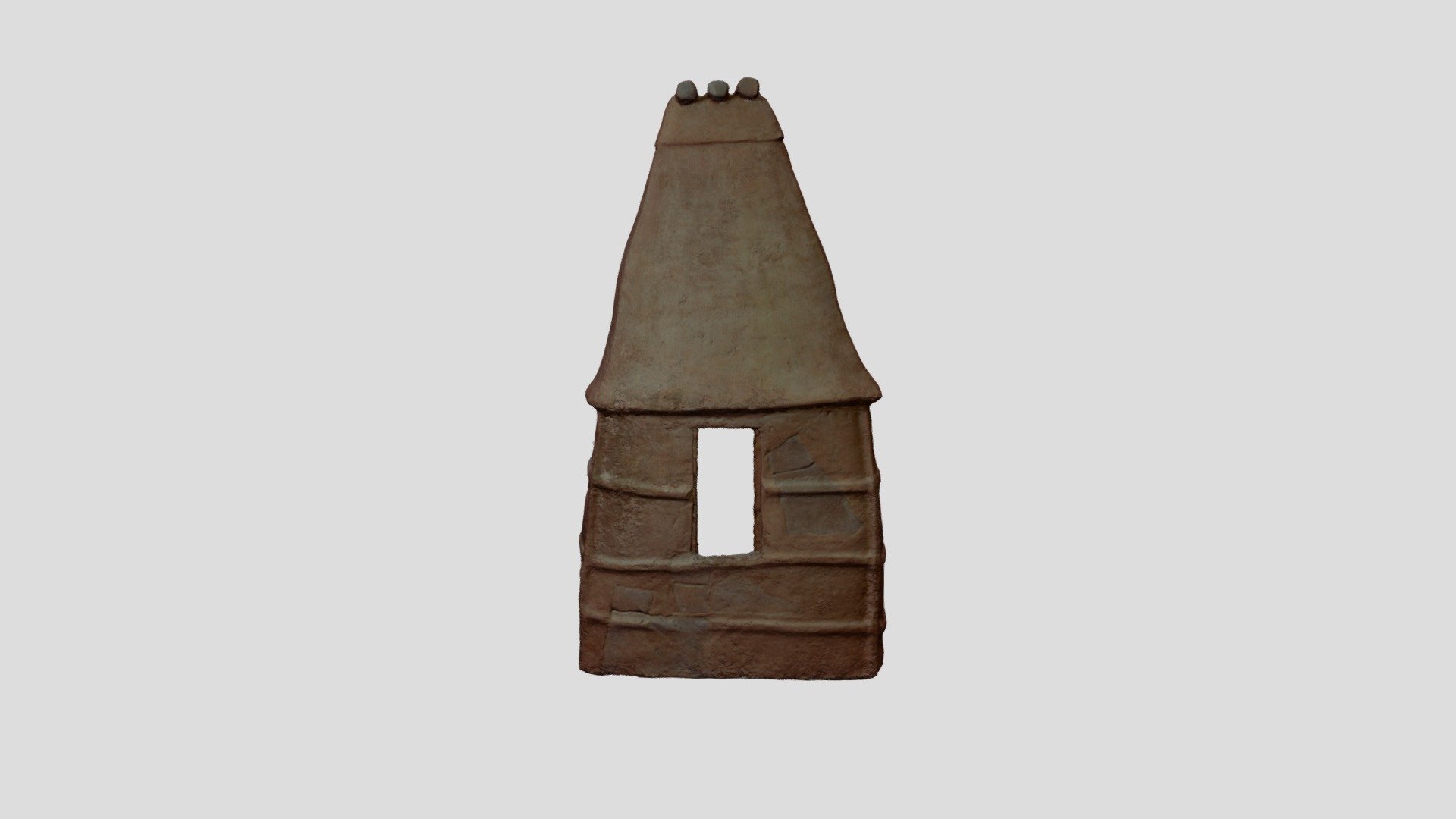 家形埴輪（瓦塚古墳出土） House-shaped haniwa - Download Free 3D model by さきたま史跡の博物館 ...